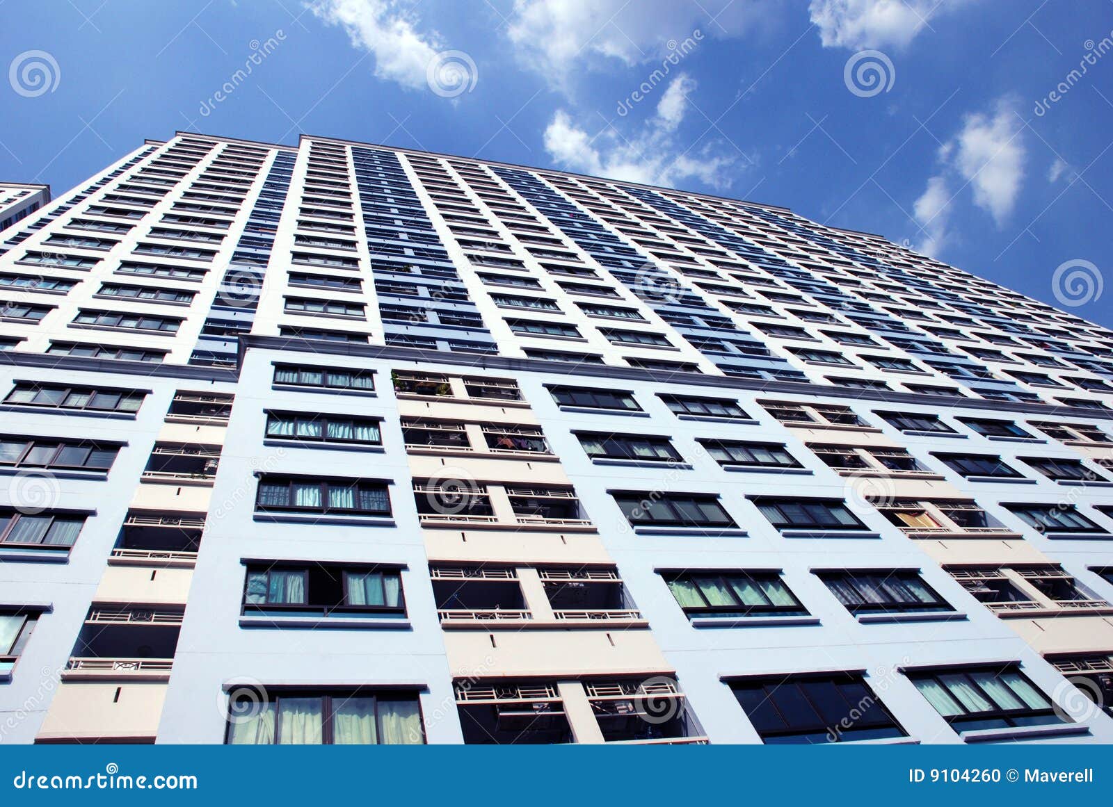 High Rise Condominium Complex Stock Photo - Image of tower, cloud: 9104260