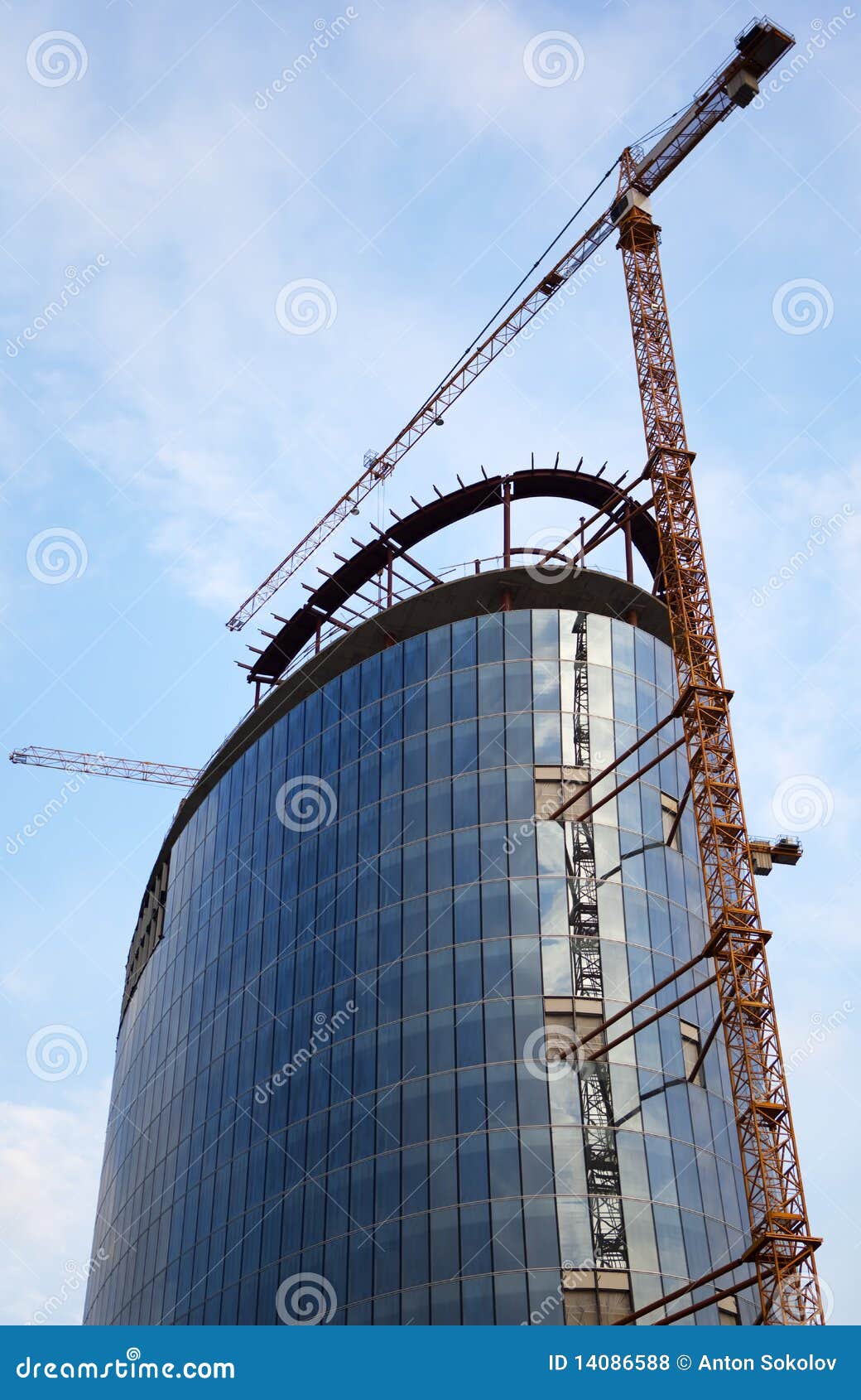 High rise construction stock photo. Image of structure - 14086588