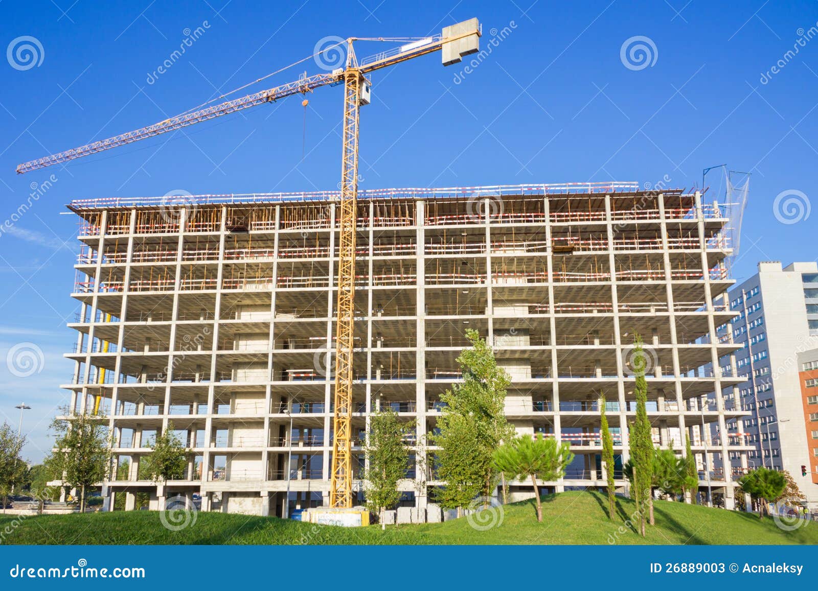 High rise construction stock image. Image of office, outdoors - 26889003