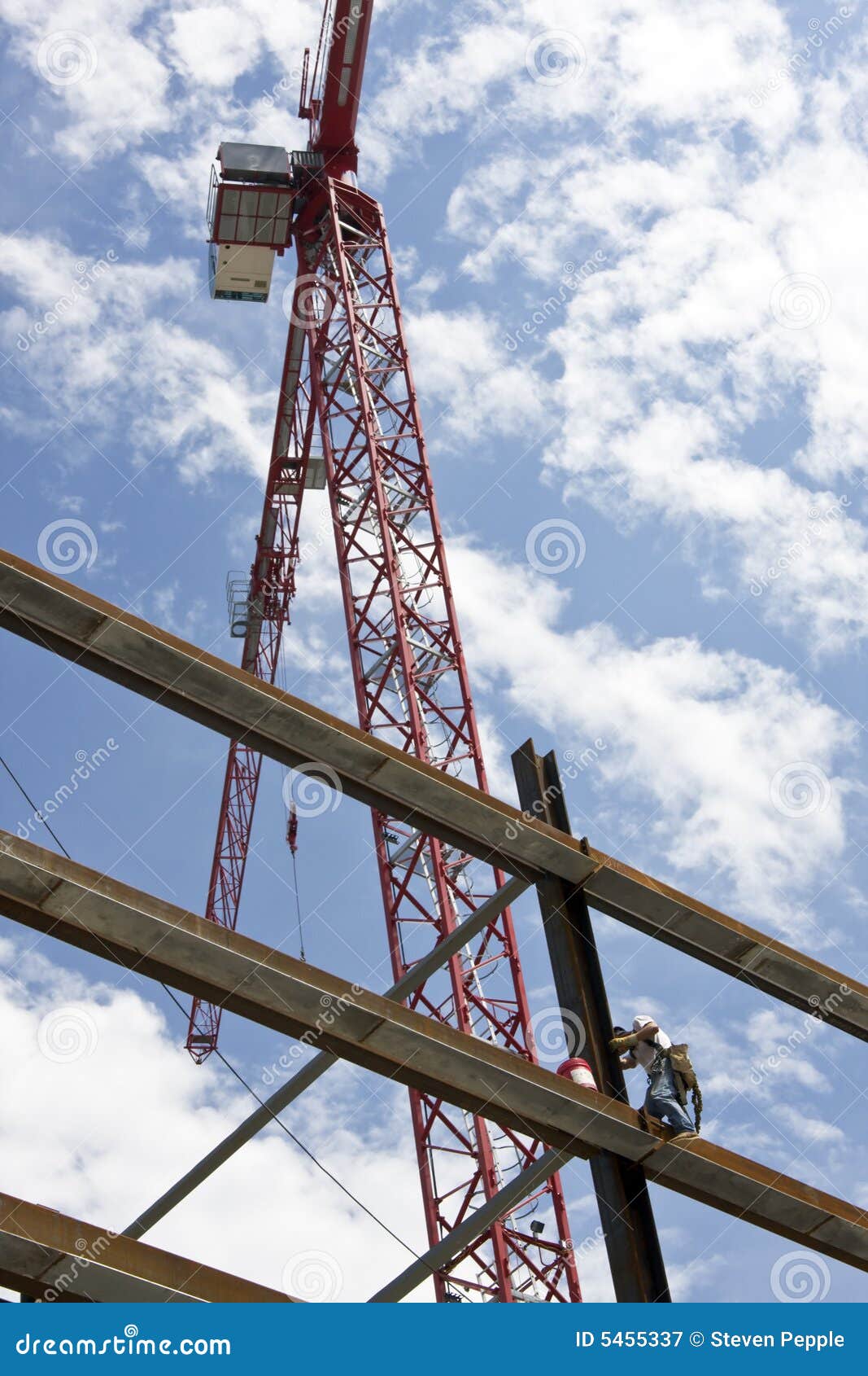 High-rise construction stock image. Image of rise, steel - 5455337
