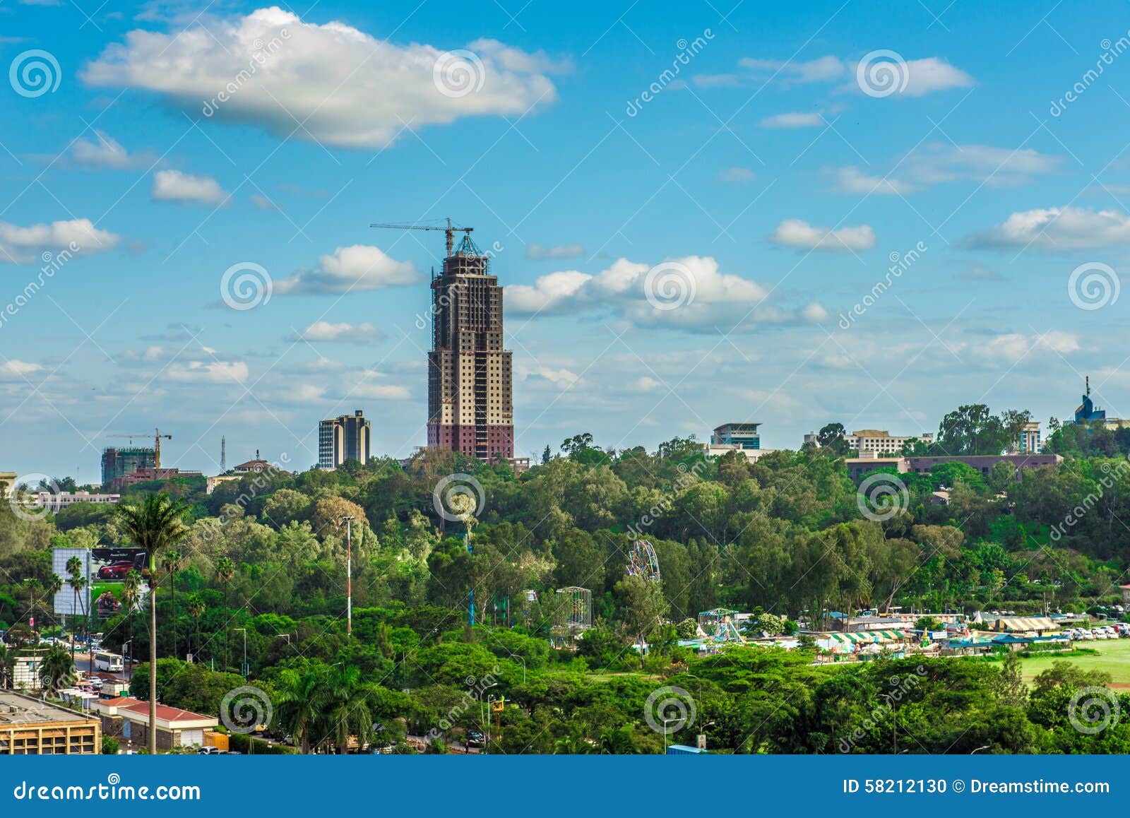 High Rise Construction Africa Stock Photo - Image of rise, construction ...