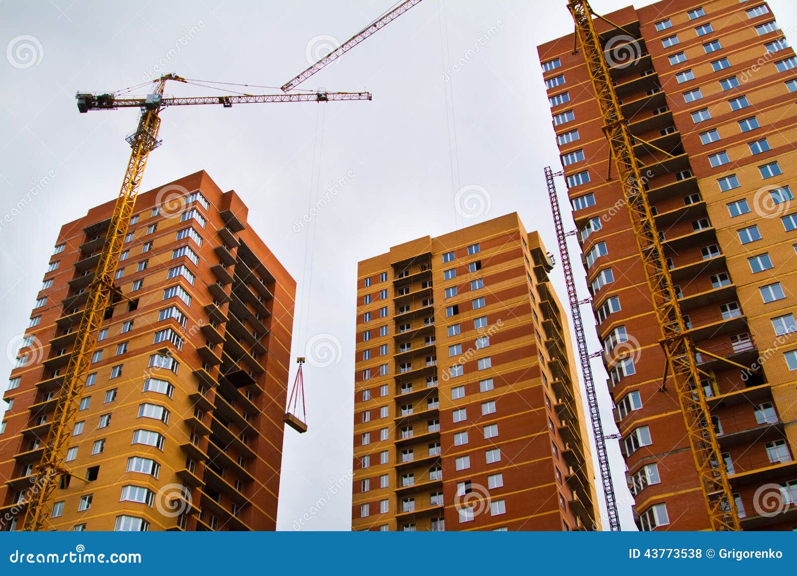 High rise construction stock photo. Image of rise, equipment - 43773538