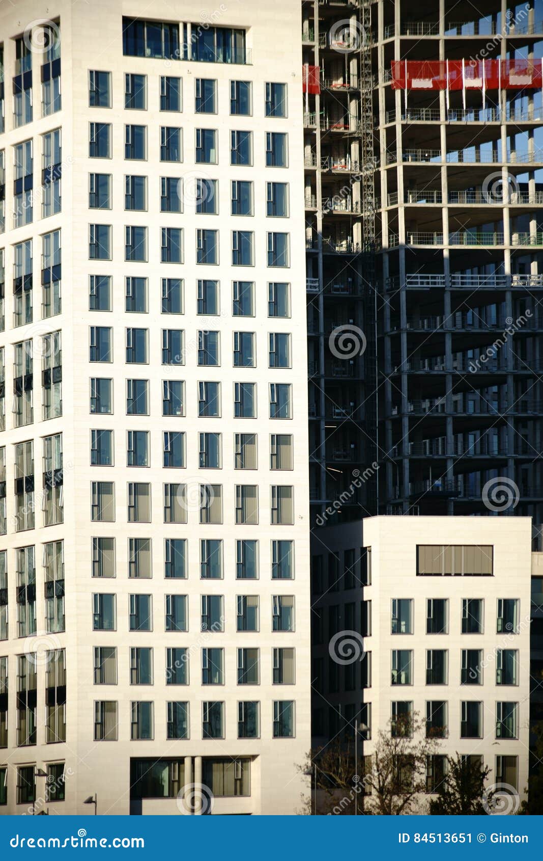 High-rise facades stock image. Image of side, interleaved - 84513651