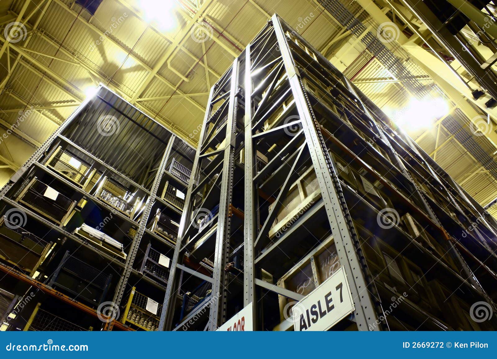 High Rise Factory Warehouse Stock Photo - Image of logistics, indoors ...