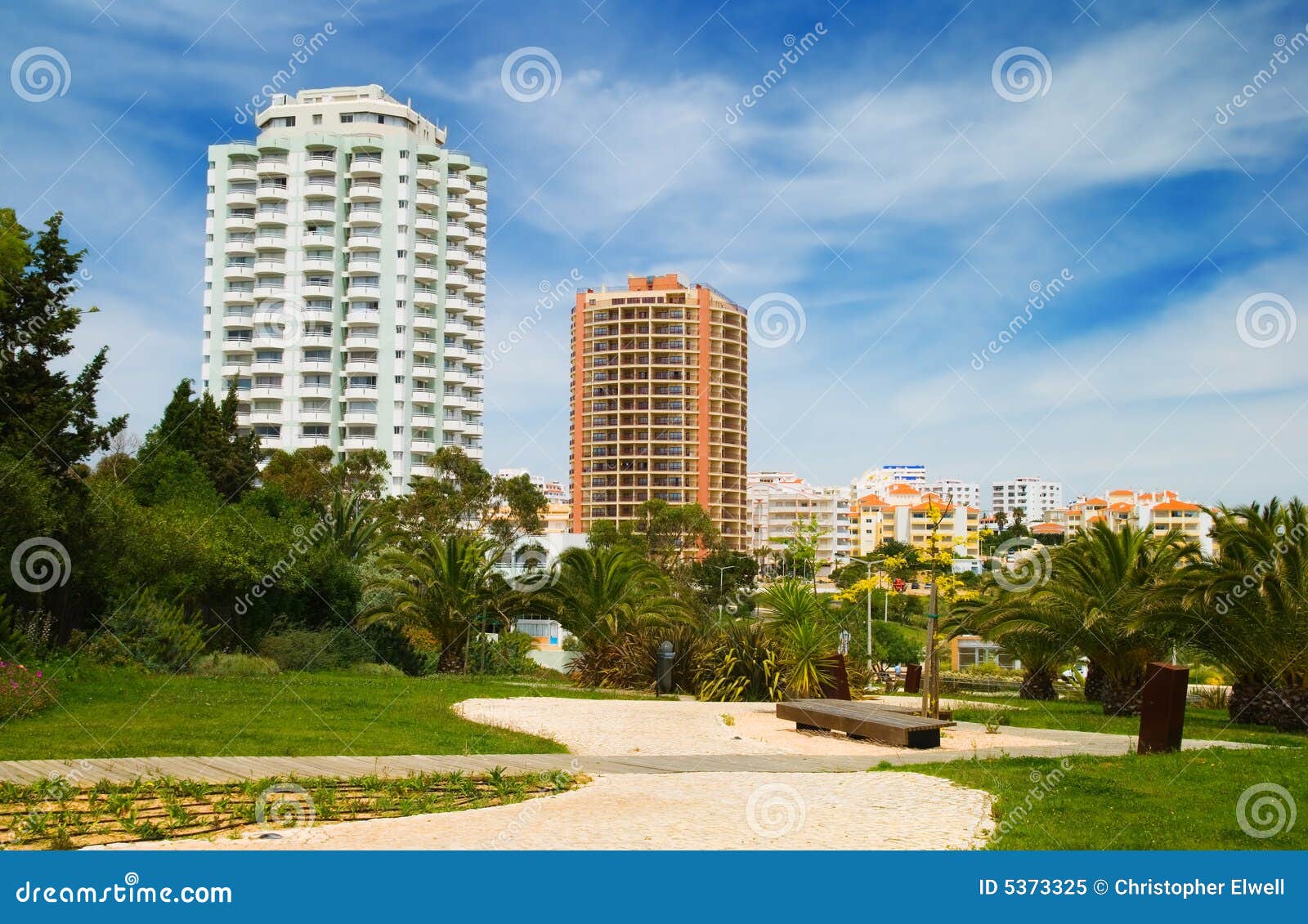 High Rise Hotels stock image. Image of sunny, rocha, tourist - 5373325