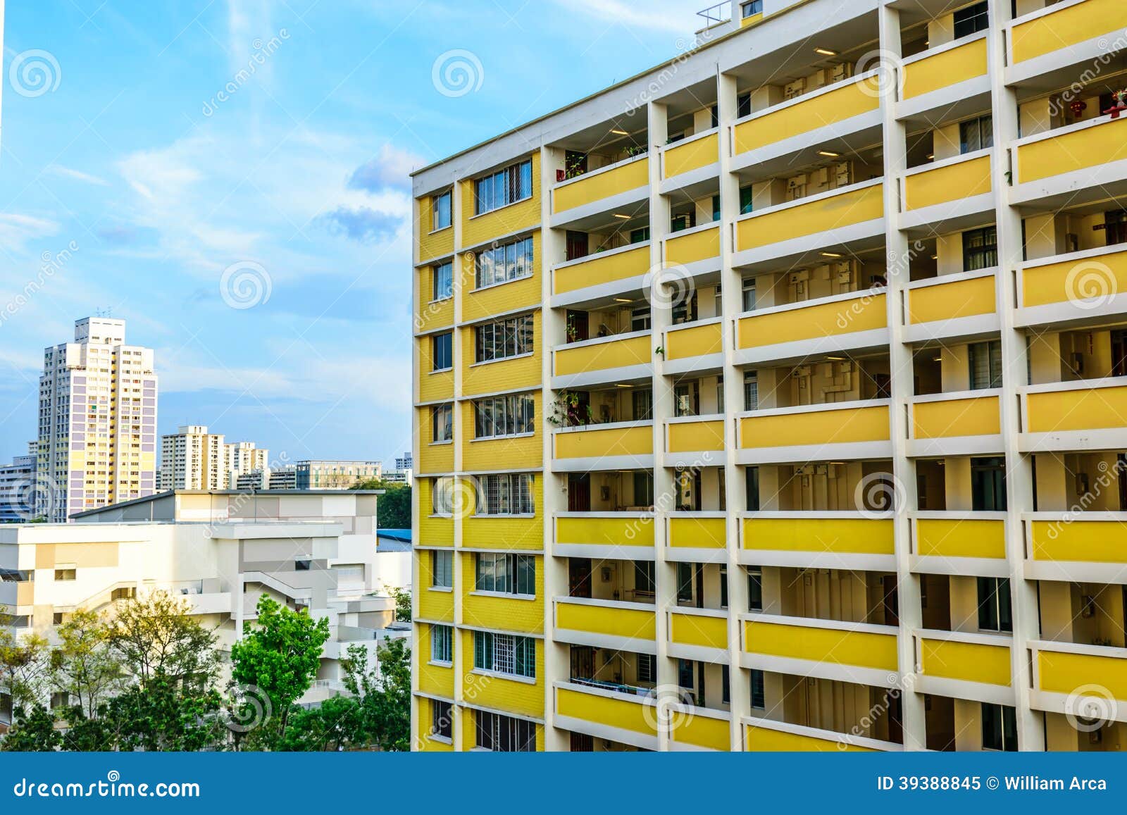 High Rise Housing stock image. Image of color, apartments - 39388845