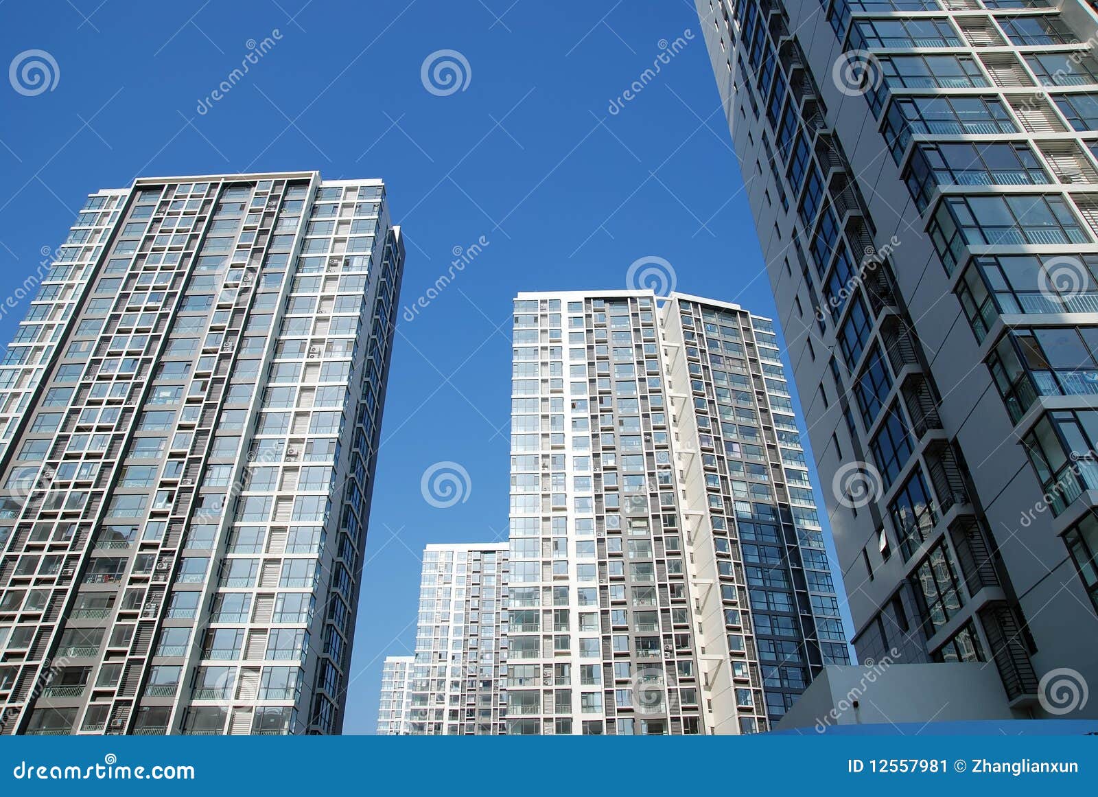 High-rise office building stock image. Image of concept - 12557981