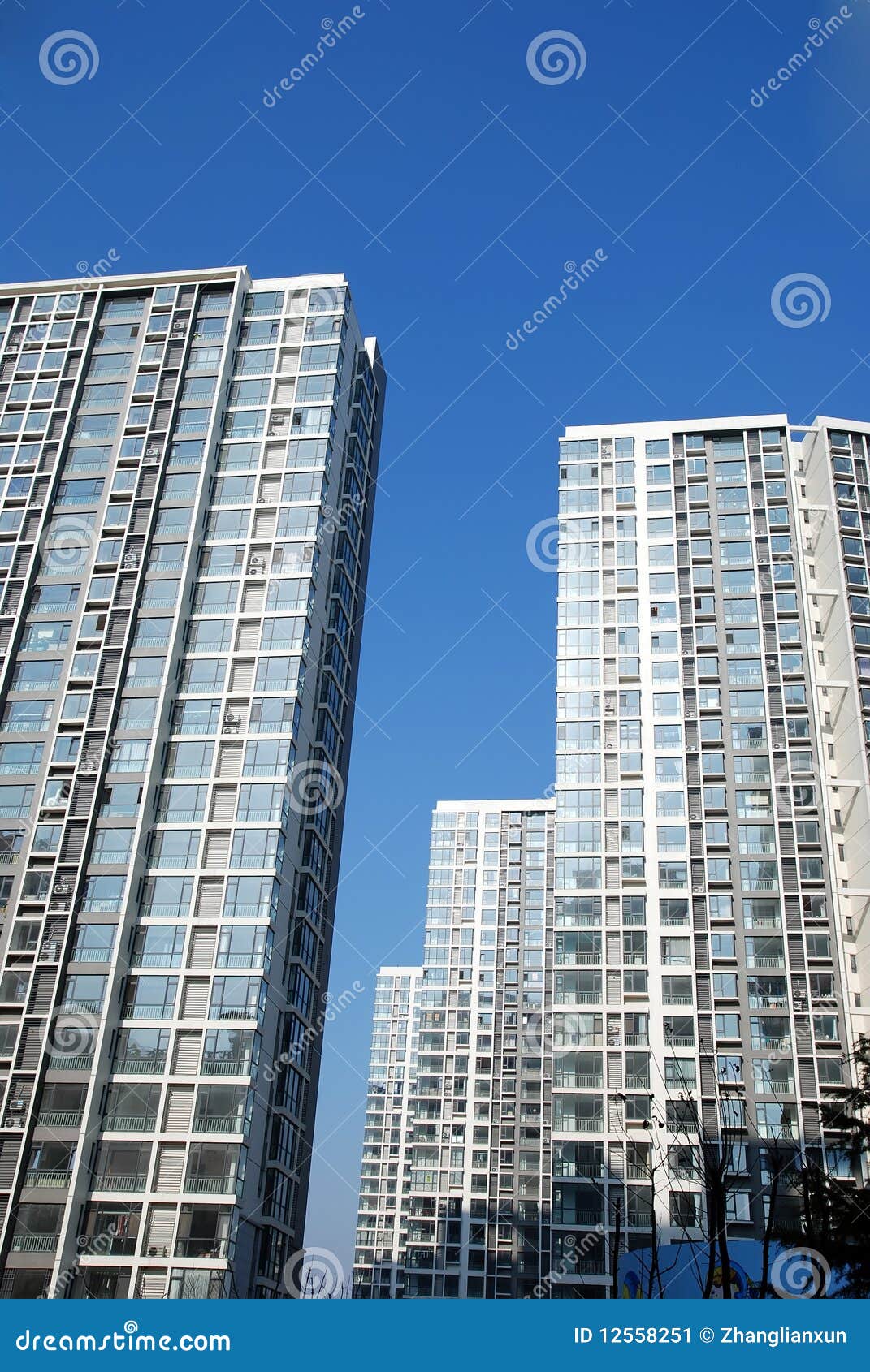 High-rise office building stock image. Image of district - 12558251