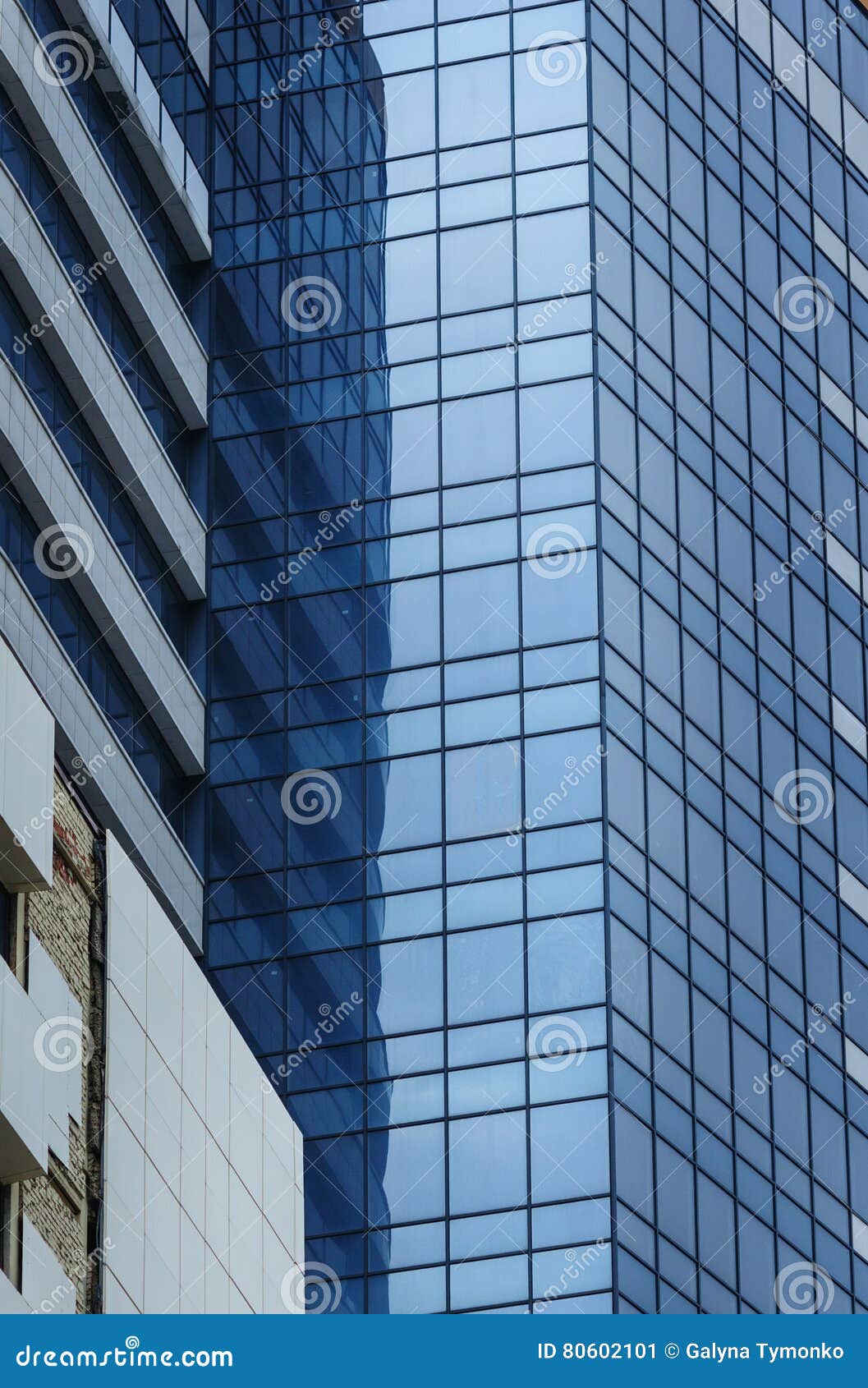 High-rise Office Building with Big Glass Walls Stock Image - Image of ...