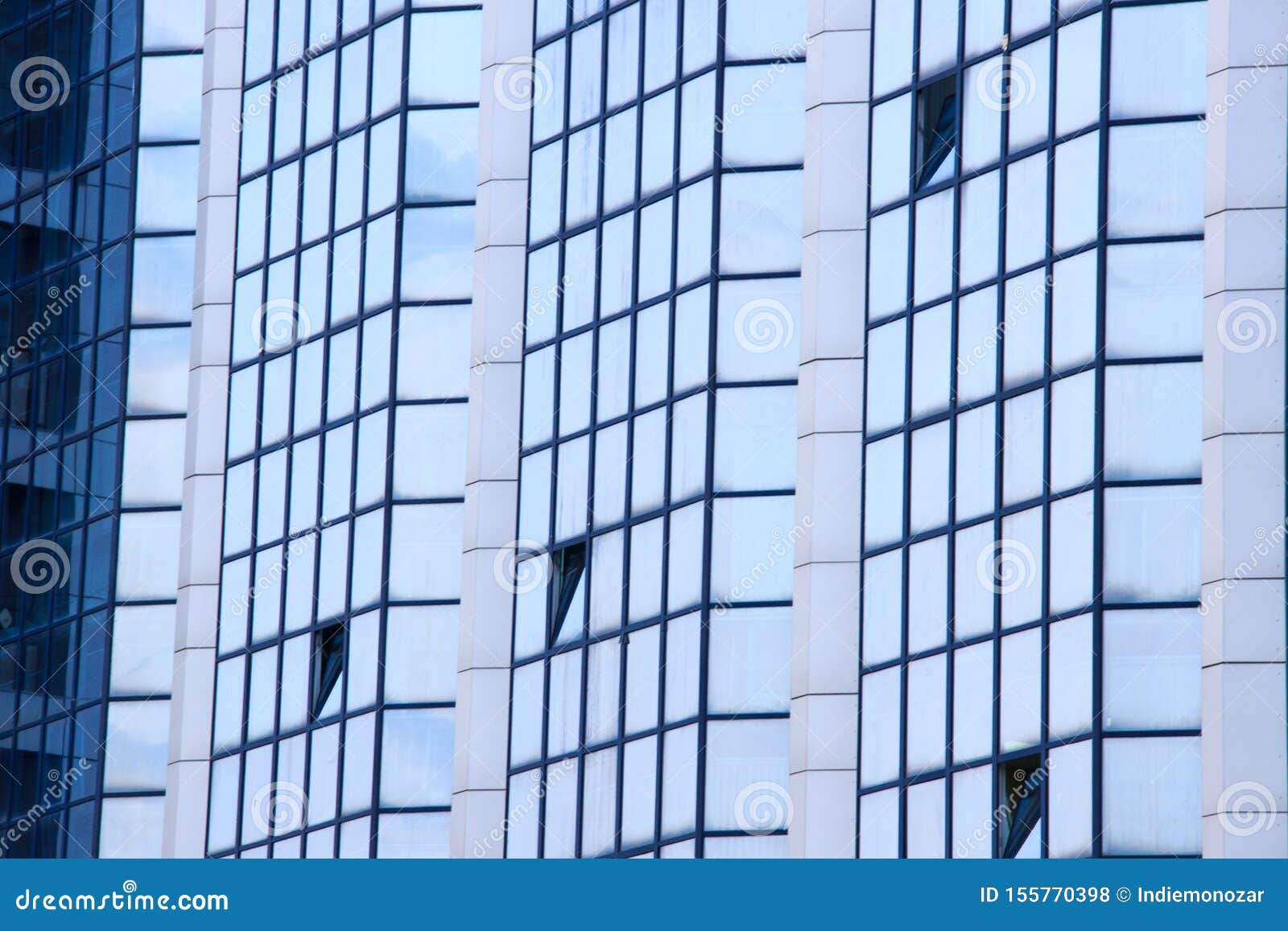 A High-rise Office Building. Some Windows Opened Stock Photo - Image of ...