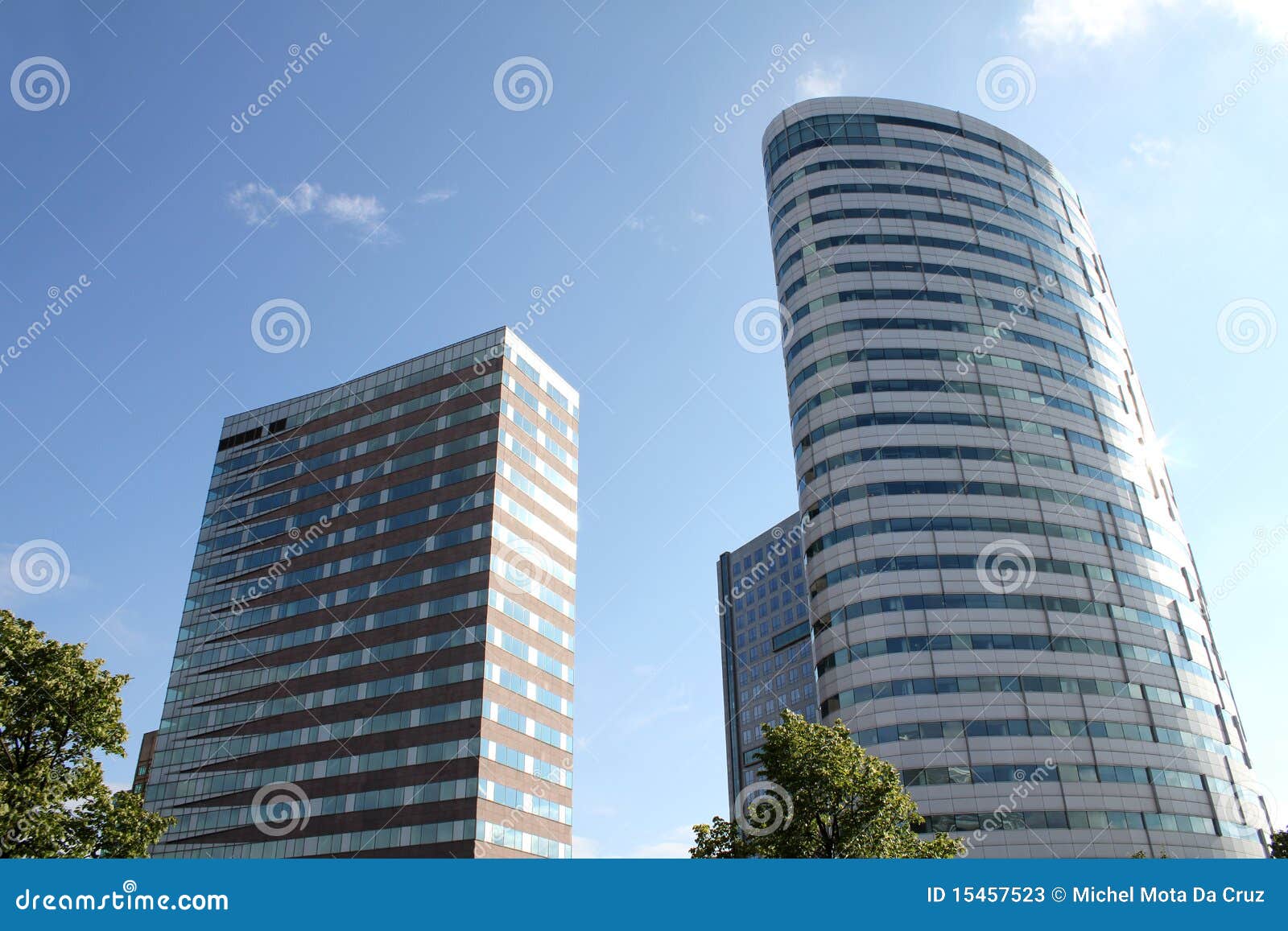 High rise office buildings stock image. Image of estate - 15457523