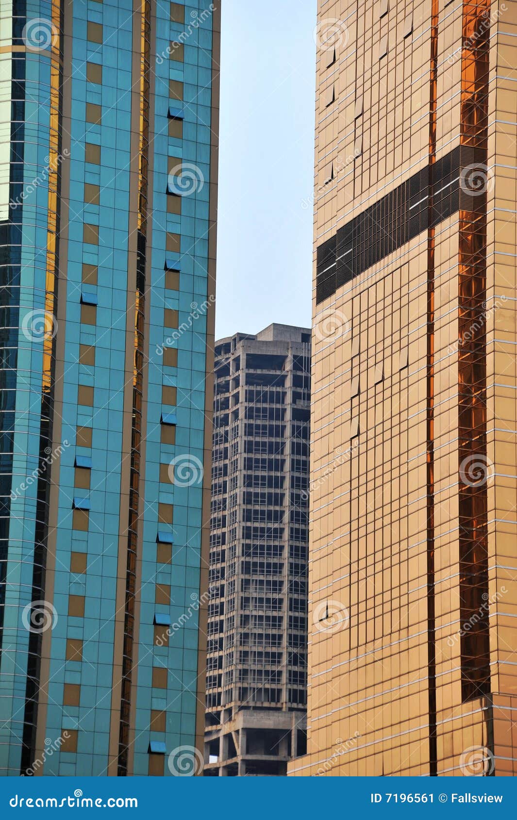 High rise office buildings stock image. Image of office - 7196561