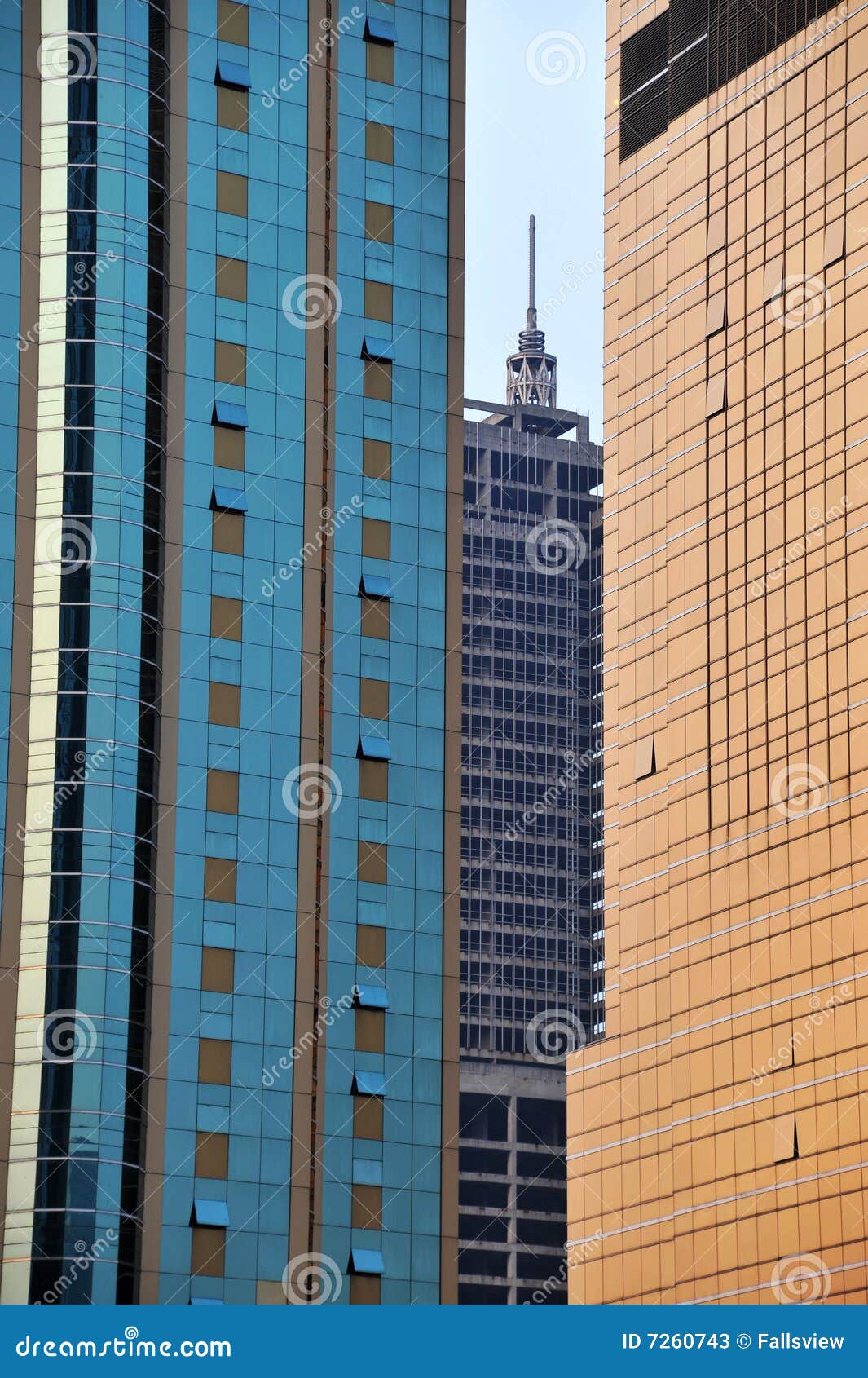 High rise office buildings stock image. Image of office - 7260743