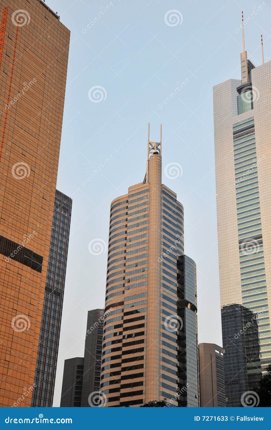High rise office buildings stock image. Image of cityscape - 7271633