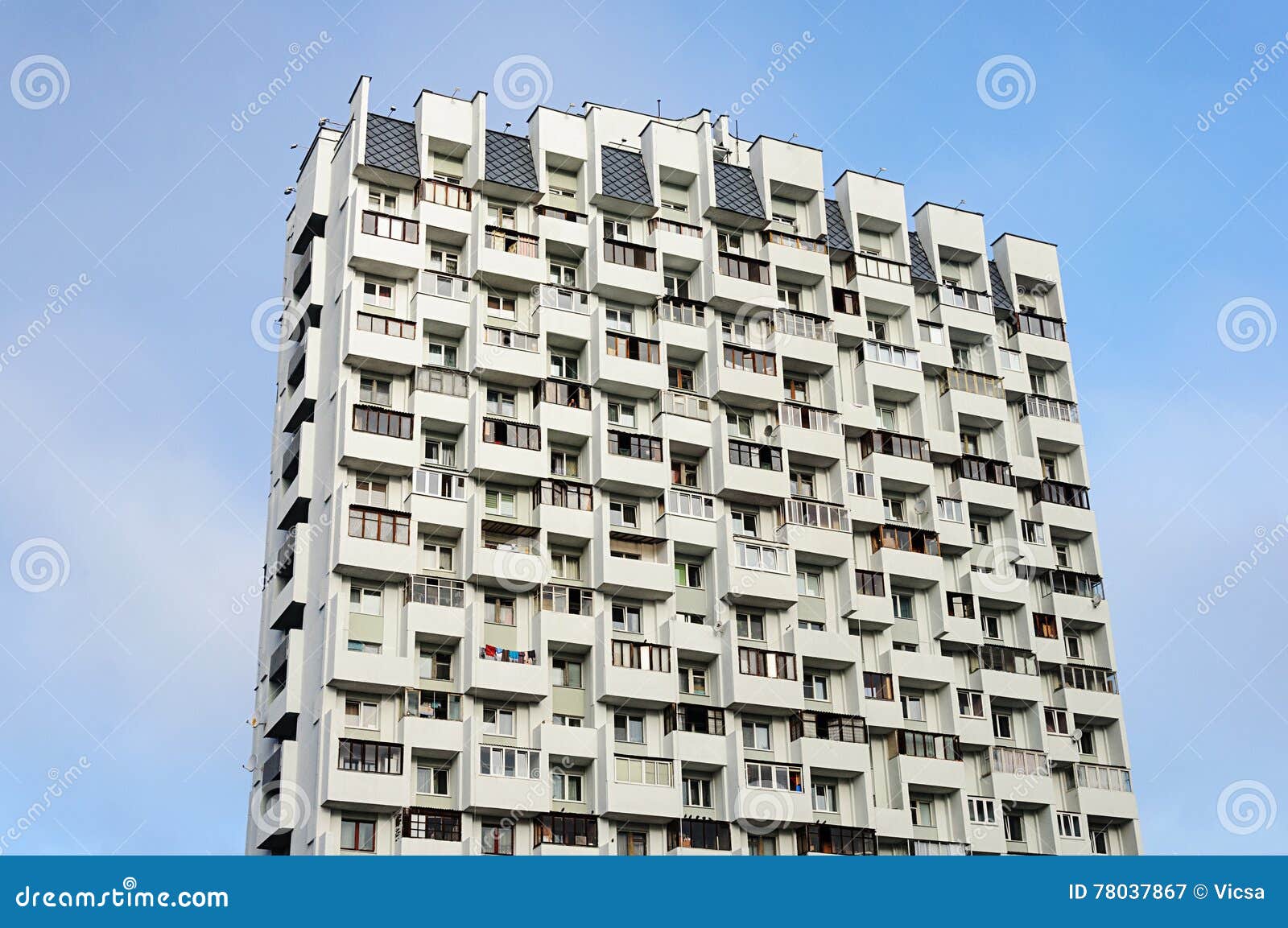High-rise Residential Building Stock Image - Image of megalopolis ...