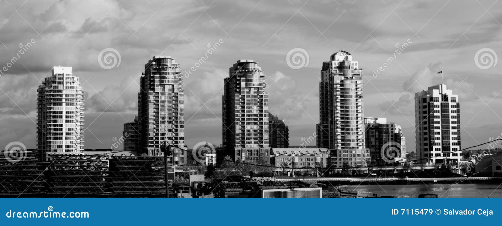 High rise row stock image. Image of building, apartment - 7115479
