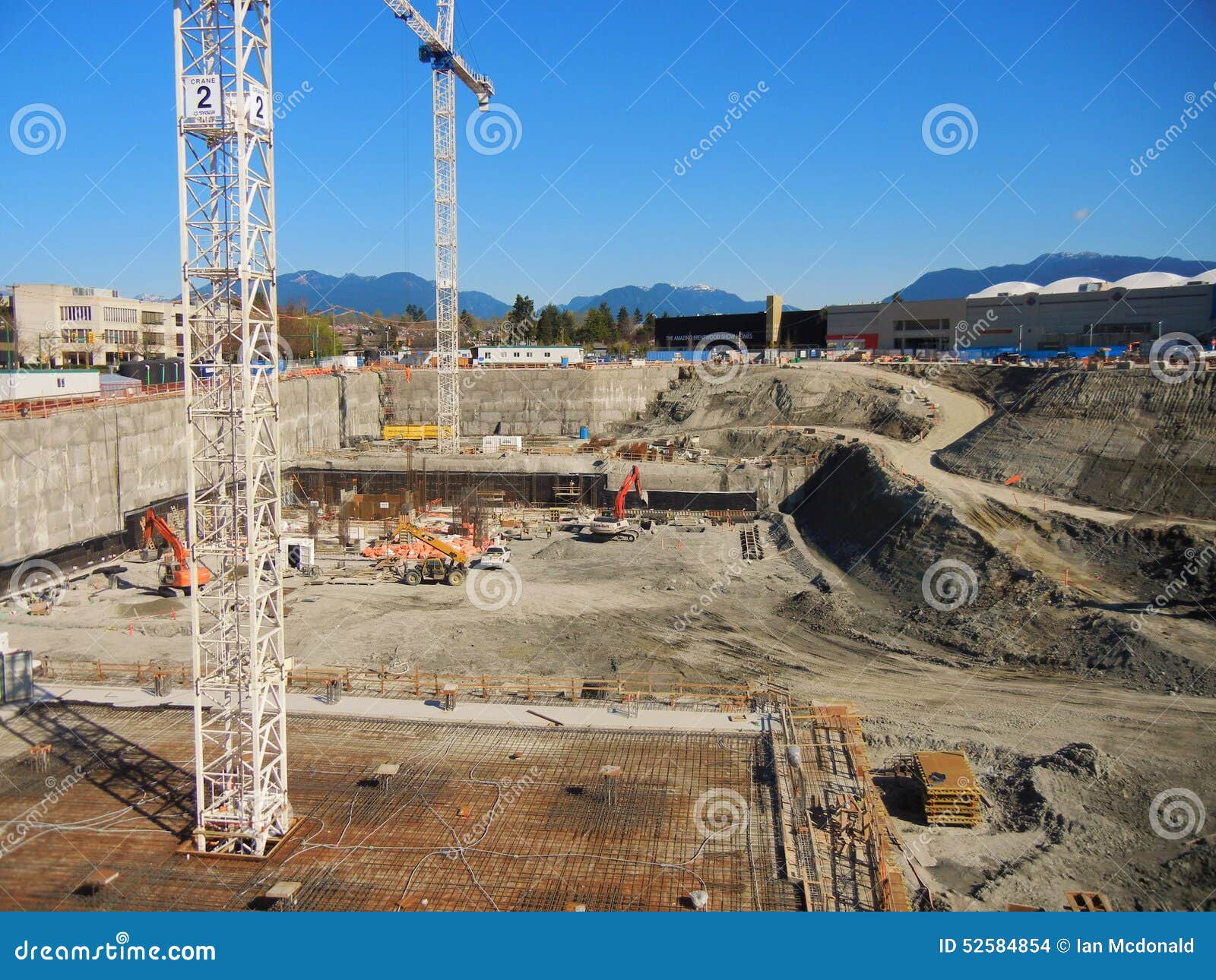 High Rise Tower Foundation editorial stock image. Image of foundation ...