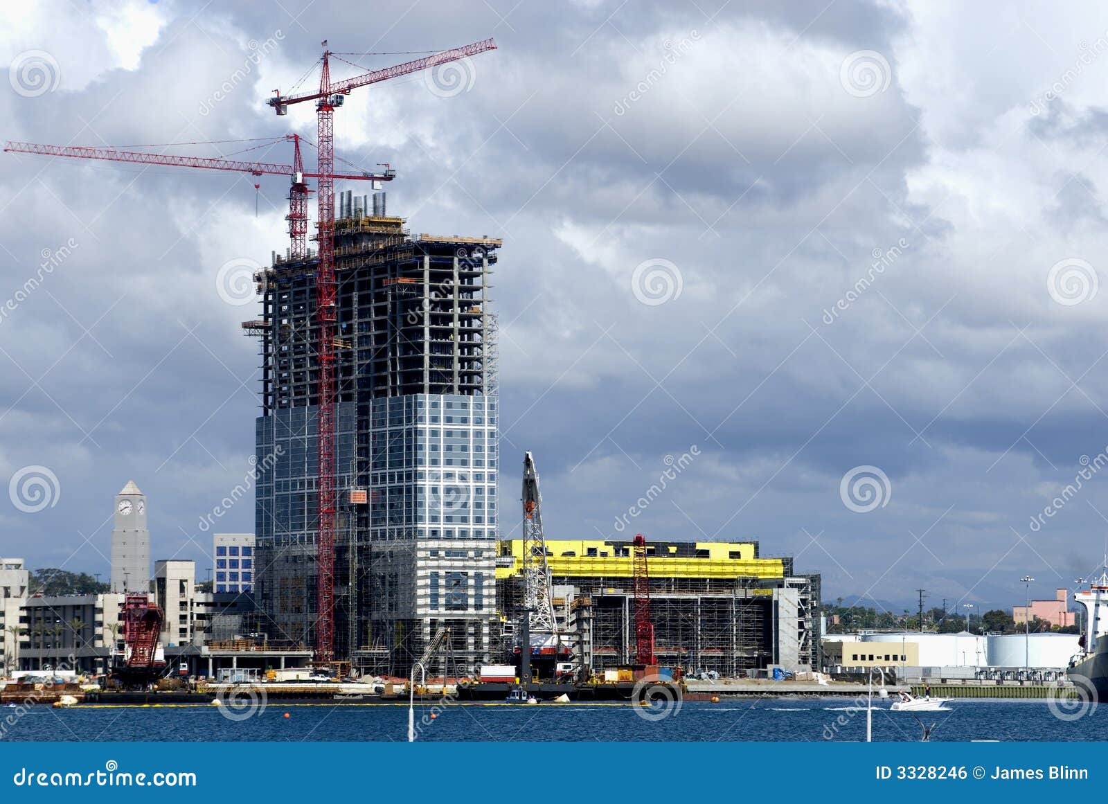 High-Rise Under Construction Stock Photo - Image of real, scaffold: 3328246