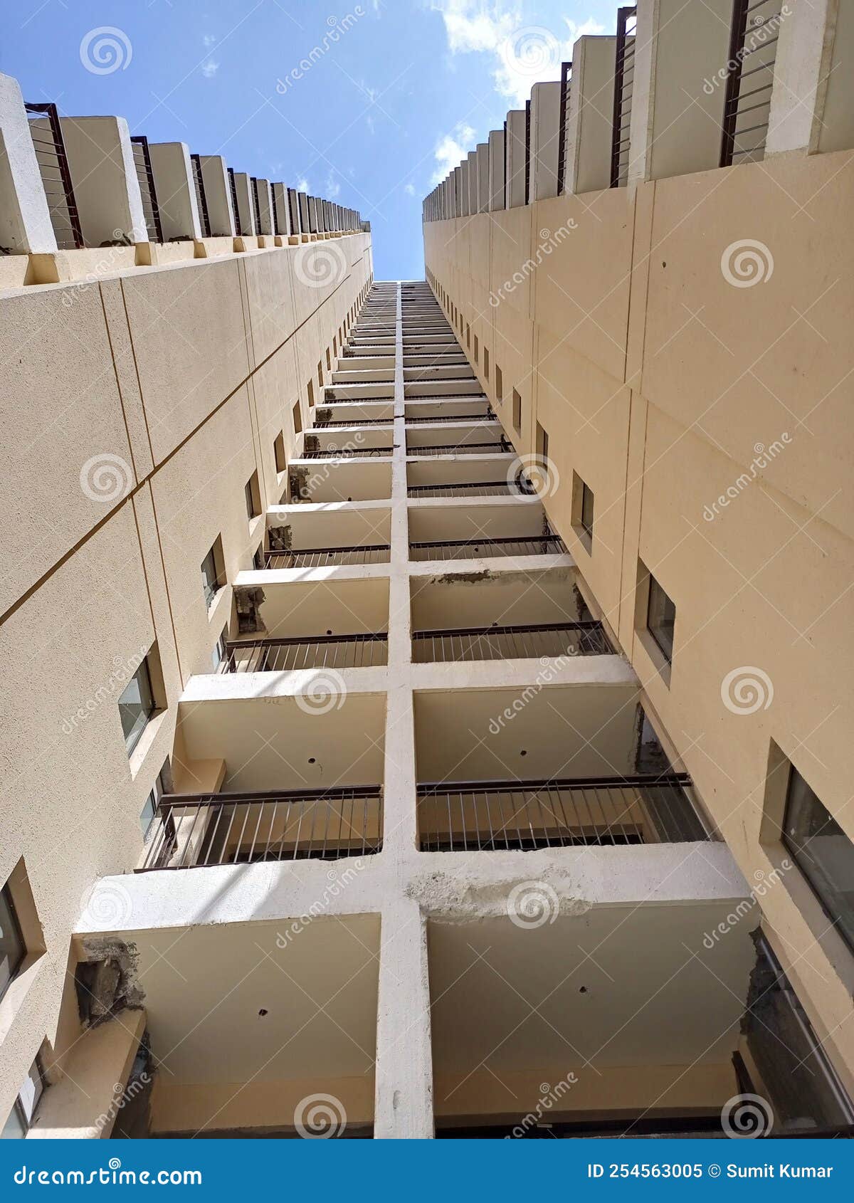 High-rise Under Construction Residential Building Stock Image - Image ...