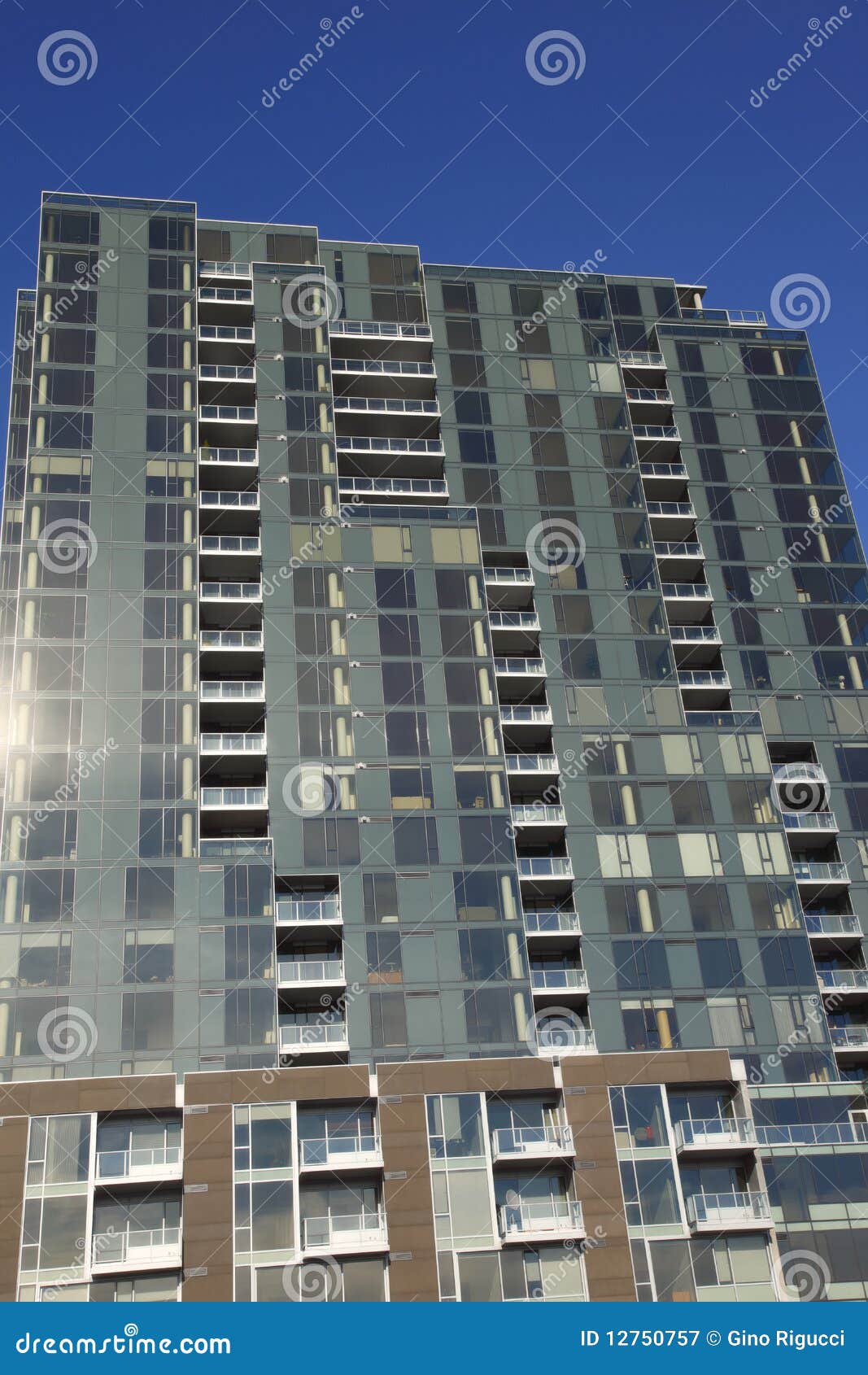 High rises apartments. stock image. Image of neighborhood - 12750757