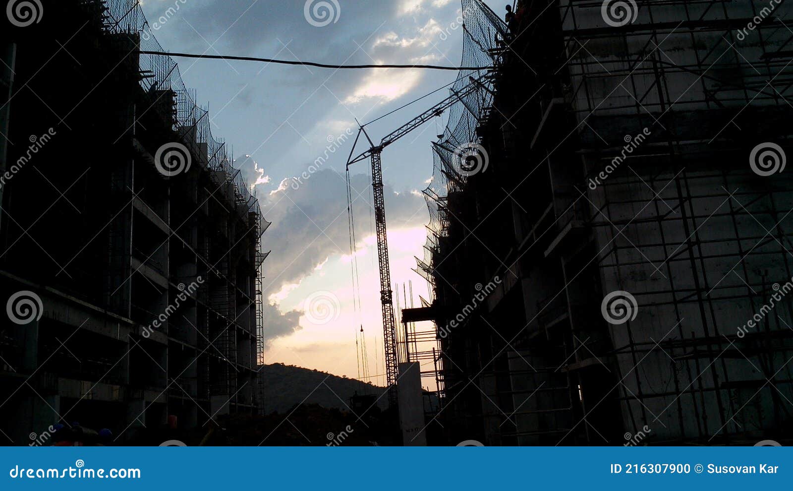 A High Rising Building Construction Under Progress at the Time of ...