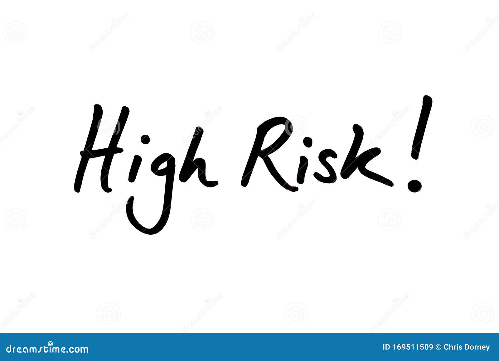 High Risk stock illustration. Illustration of cautious - 169511509