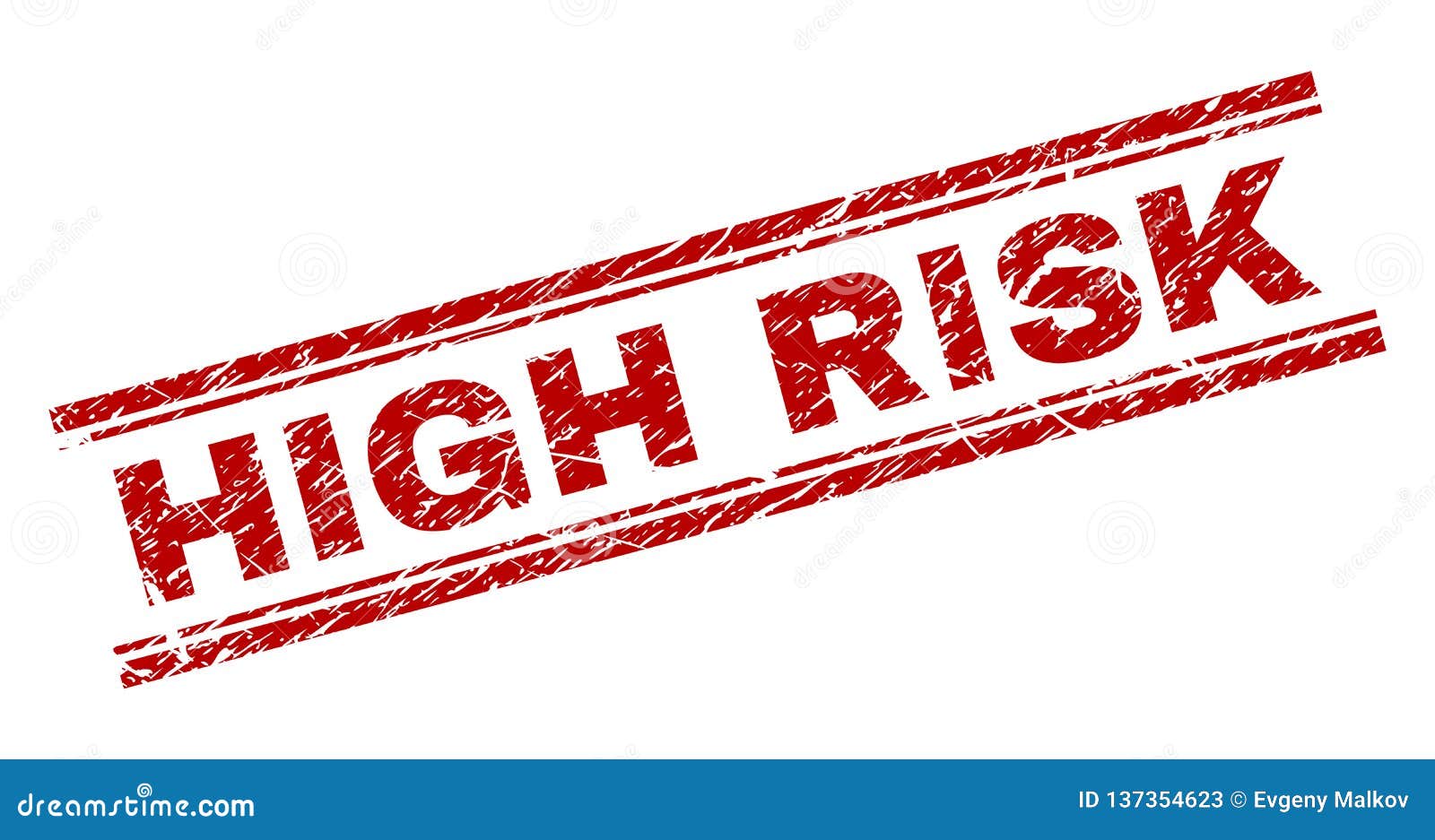Grunge Textured HIGH RISK Stamp Seal Stock Vector - Illustration of ...