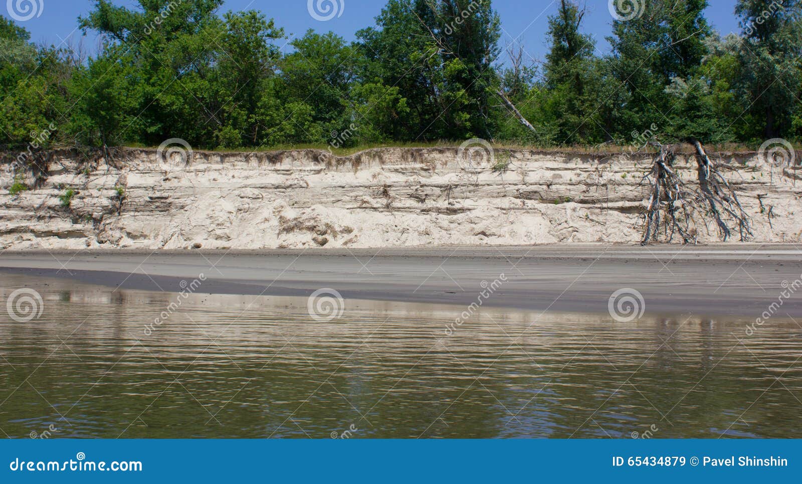 High river bank stock image. Image of landscape, forest - 65434879