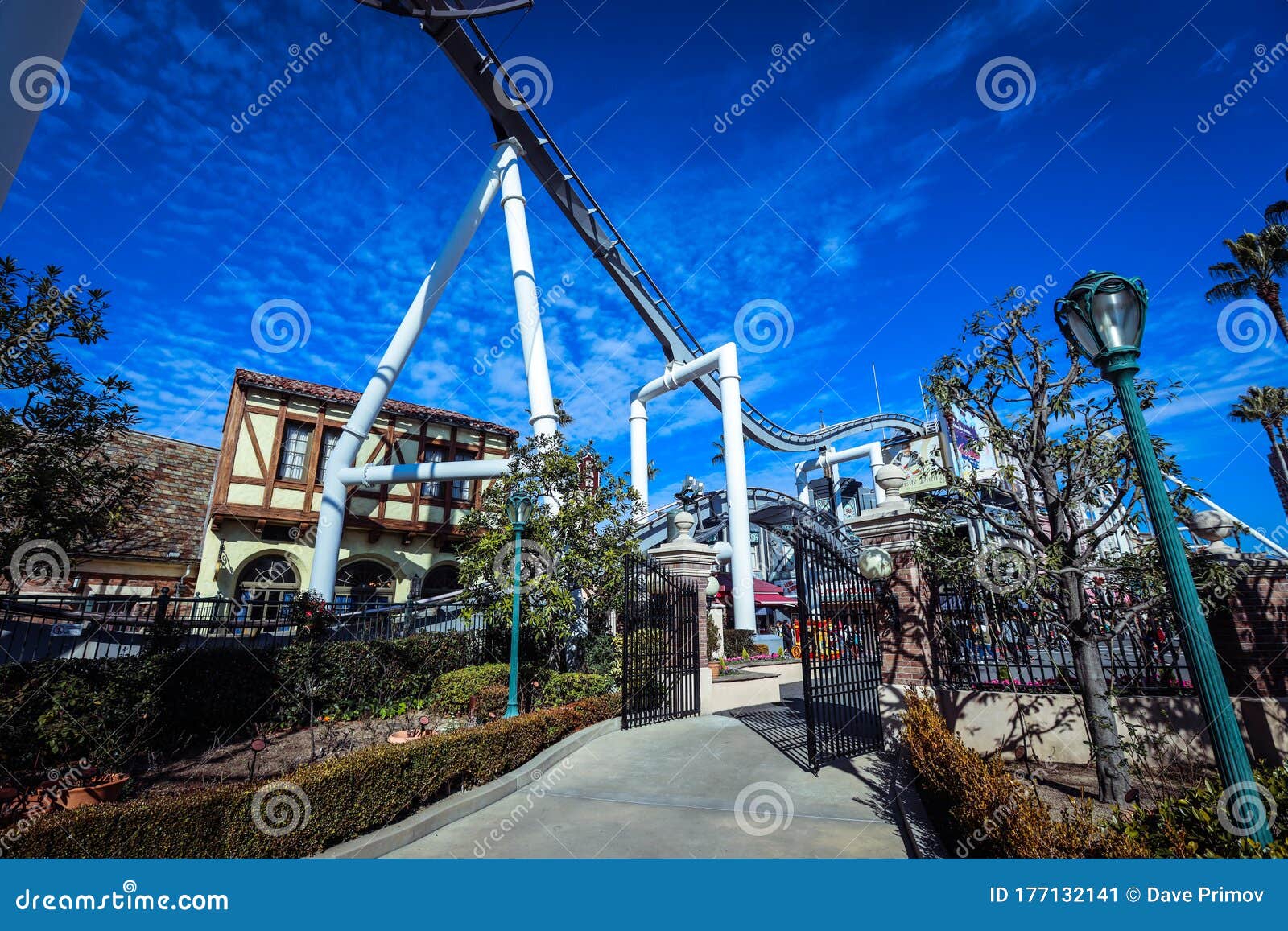 Roller Coaster in Universal Studios in Osaka, Japan Editorial Photo ...