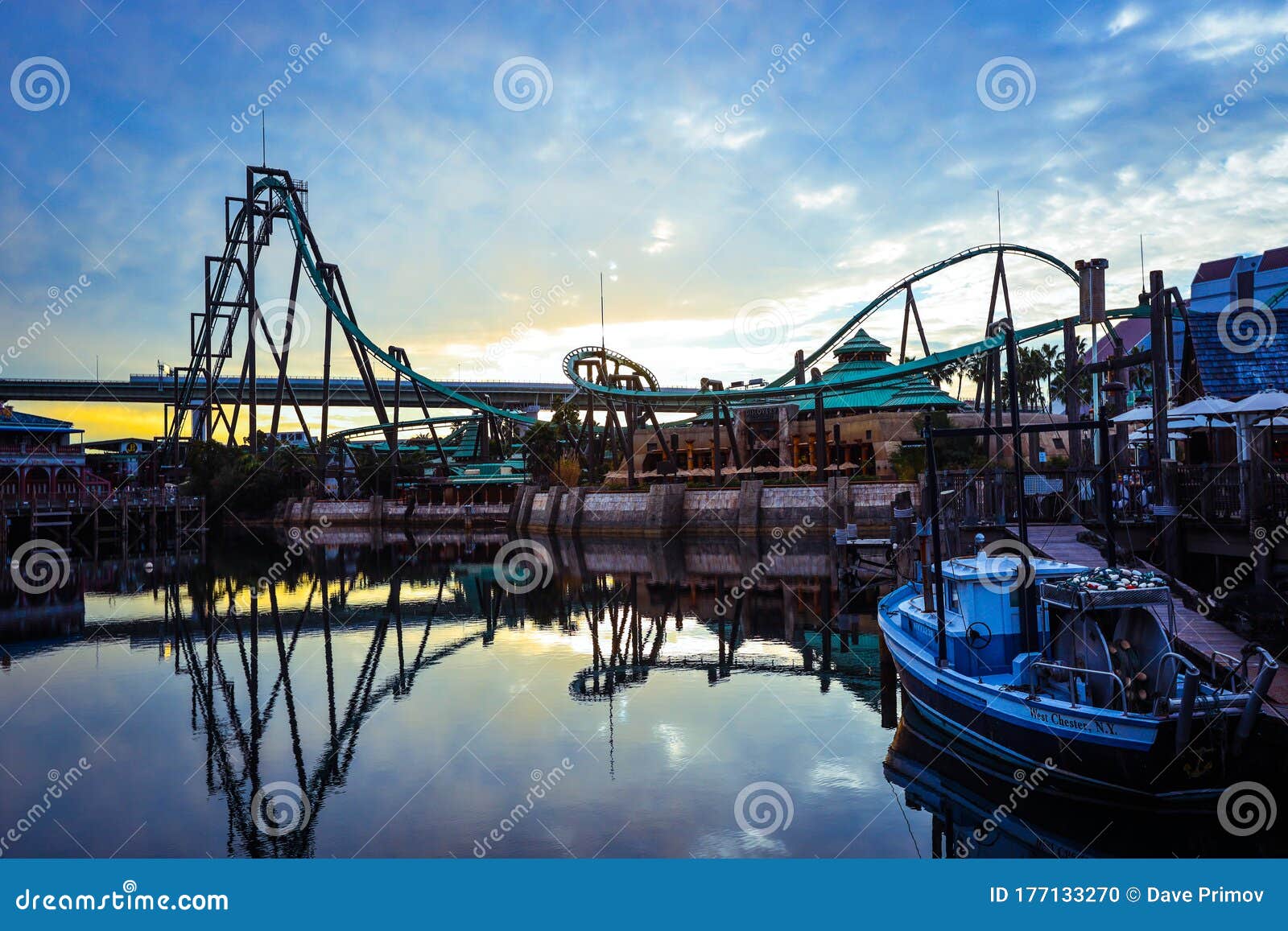Roller Coaster in Universal Studios in Osaka, Japan Editorial Image ...