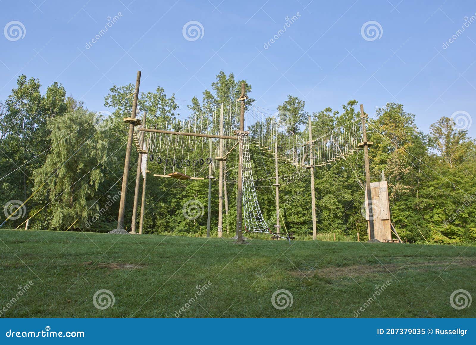 High Ropes Course stock image. Image of unnerving, tremendous - 207379035