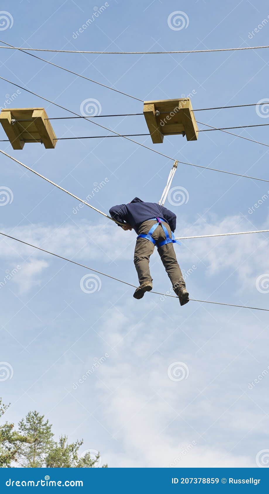 High Ropes Staff Training stock image. Image of poles - 207378859