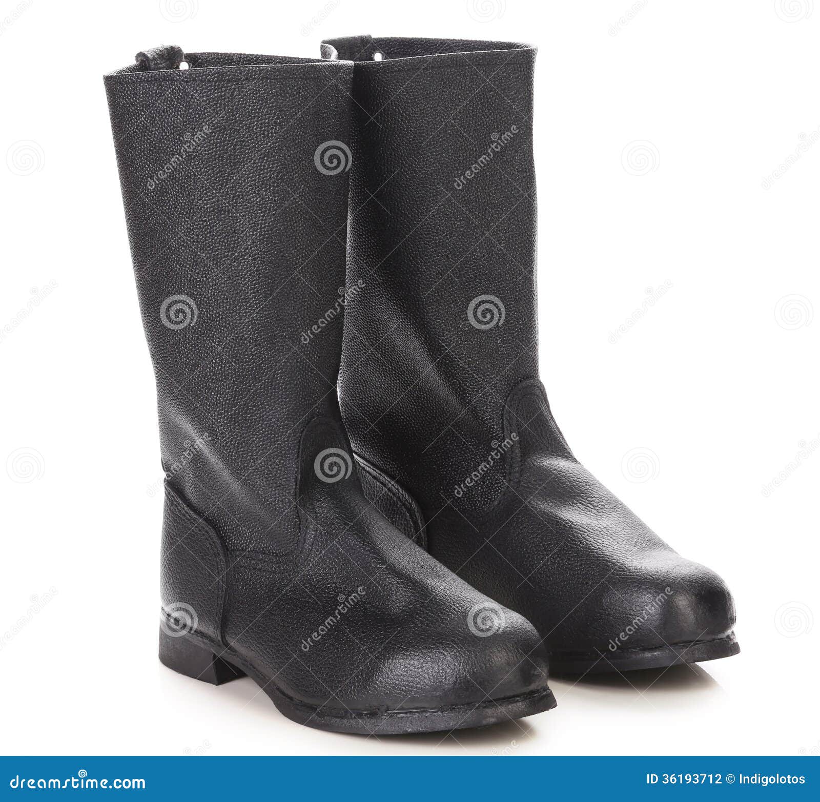 High Rubber Boot Black Color. Stock Photo - Image of rugged, high: 36193712