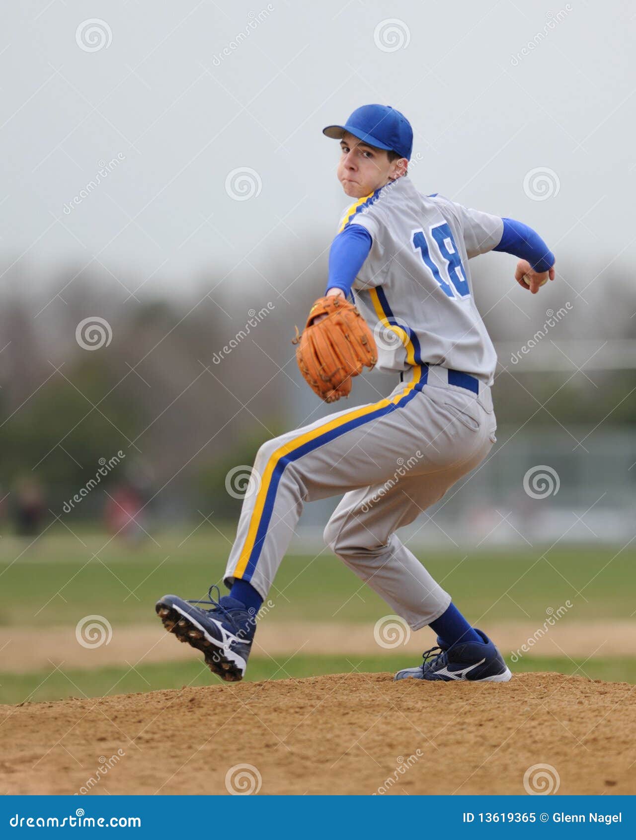 High School Baseball Pitcher Stock Image - Image of pastime ...