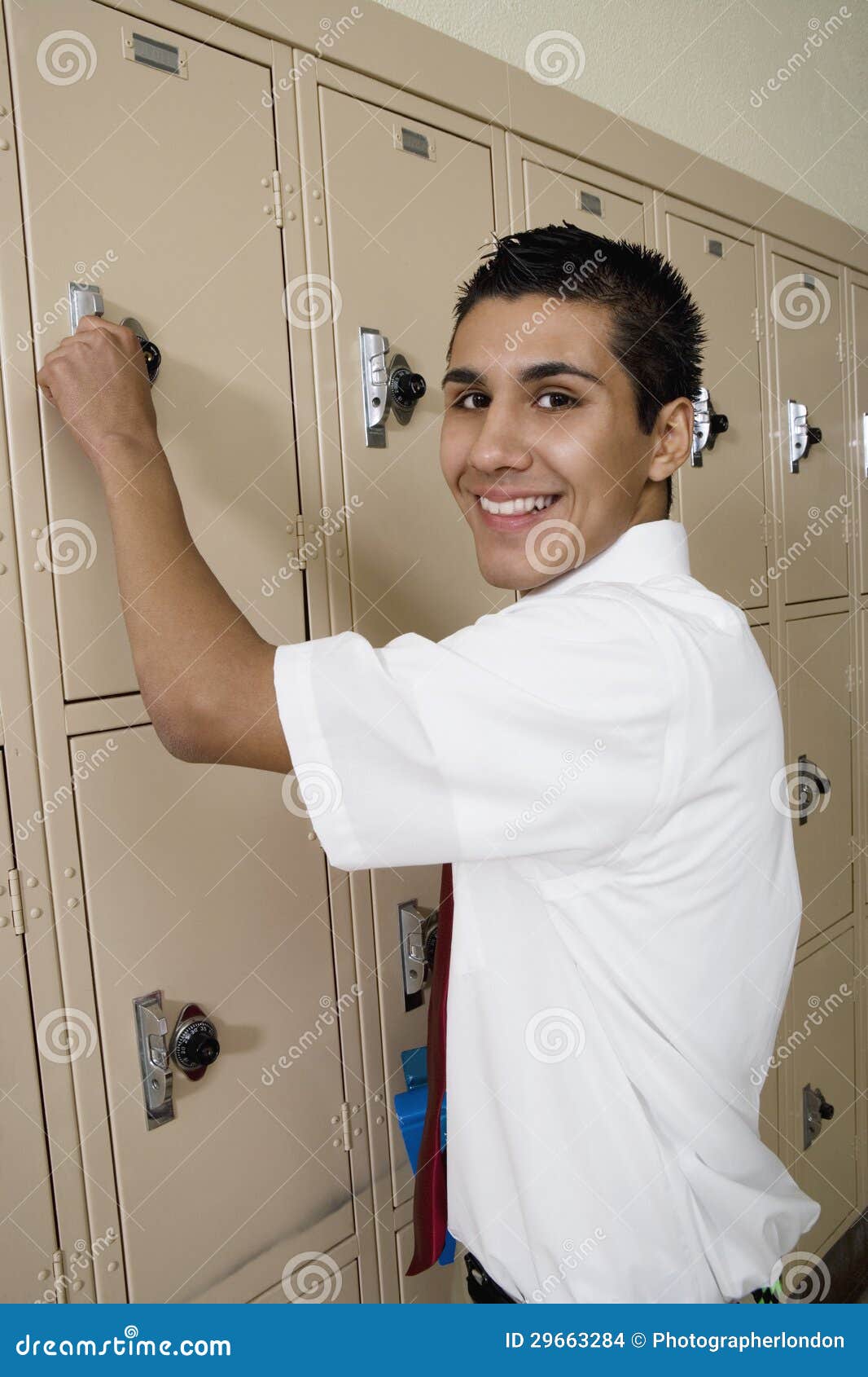 Opening A Locker Royalty-Free Stock Photo | CartoonDealer.com #5943381