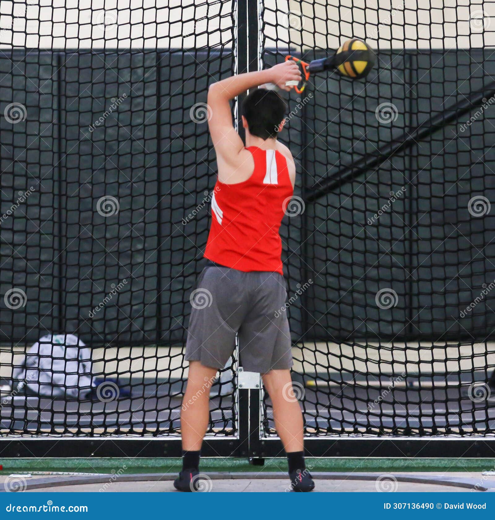 High School Boy Throwing the Weight in Competition Editorial Image ...