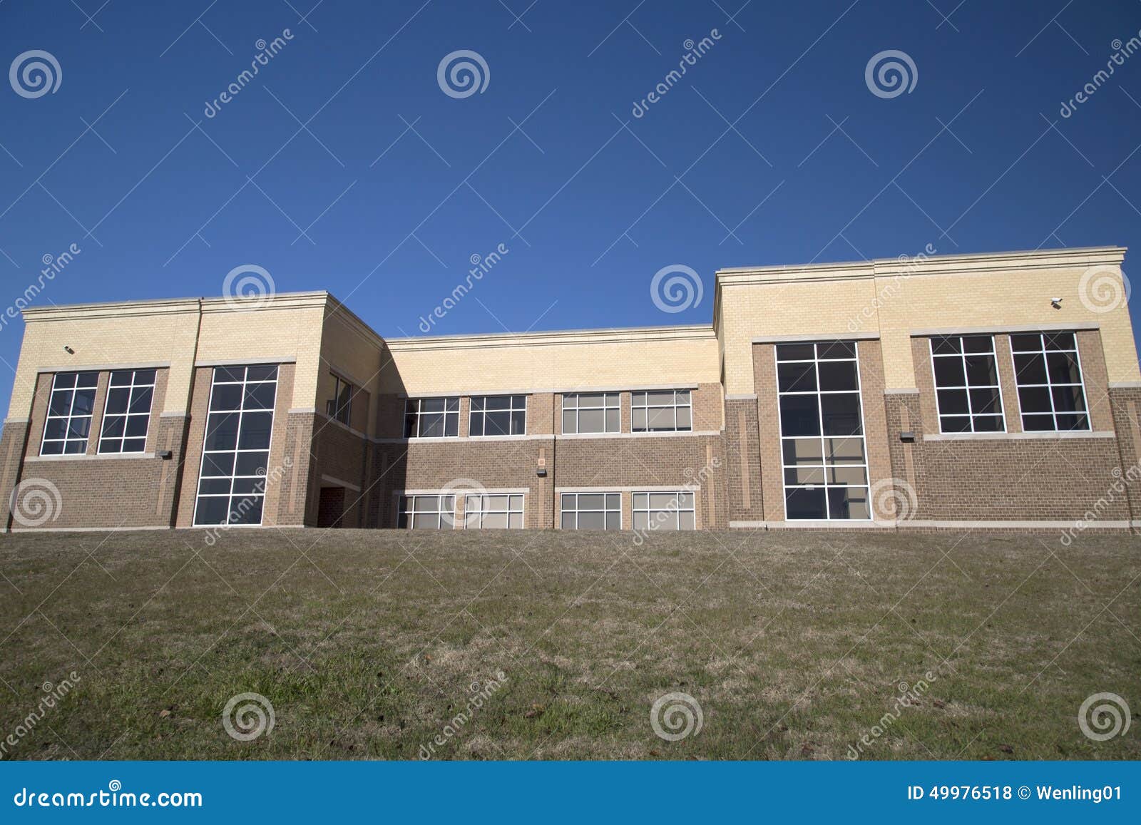 High School Building Background Stock Photo - Image of gate, public ...