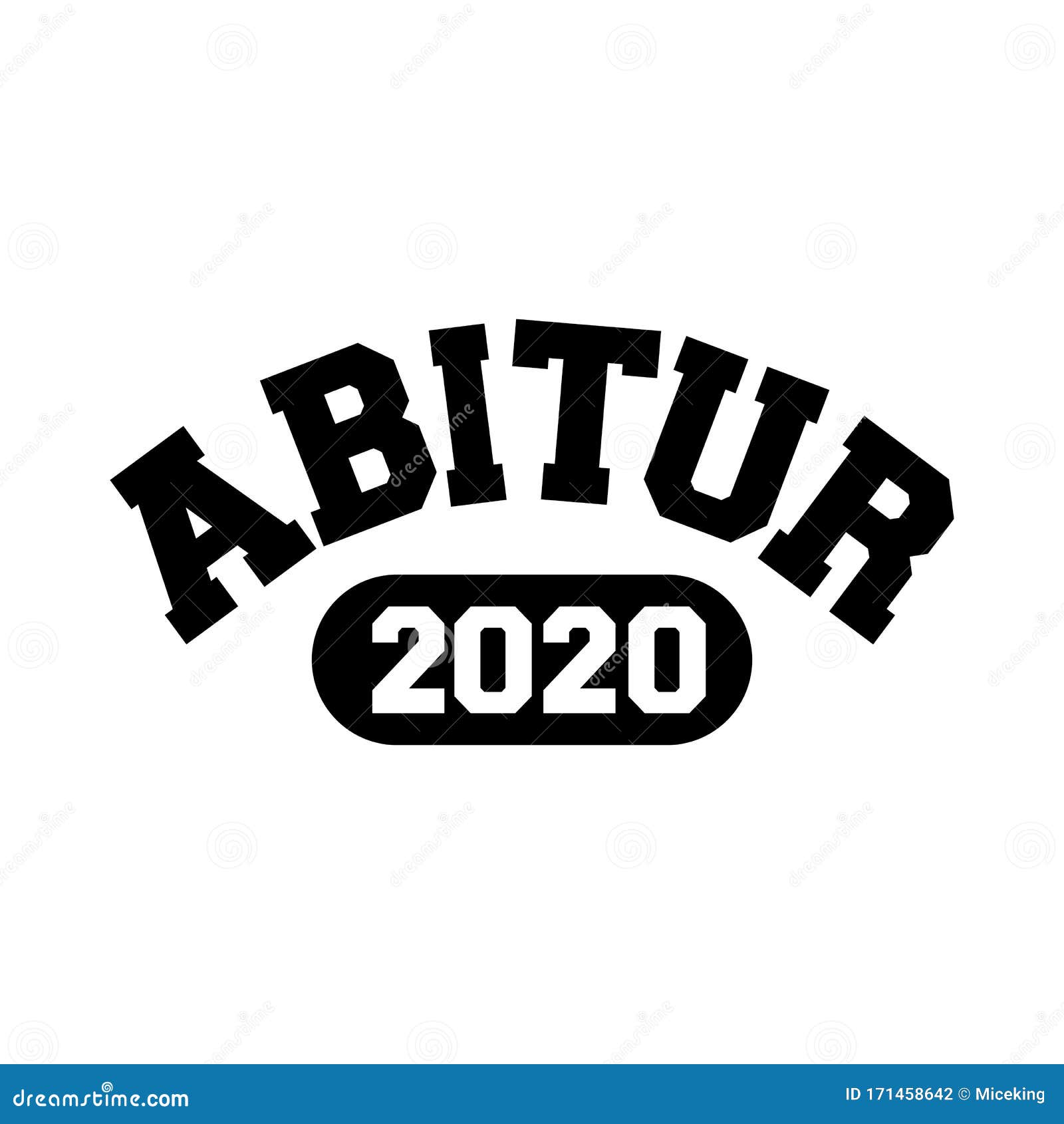 High School Certificate 2020 German Abitur Stock Vector - Illustration ...