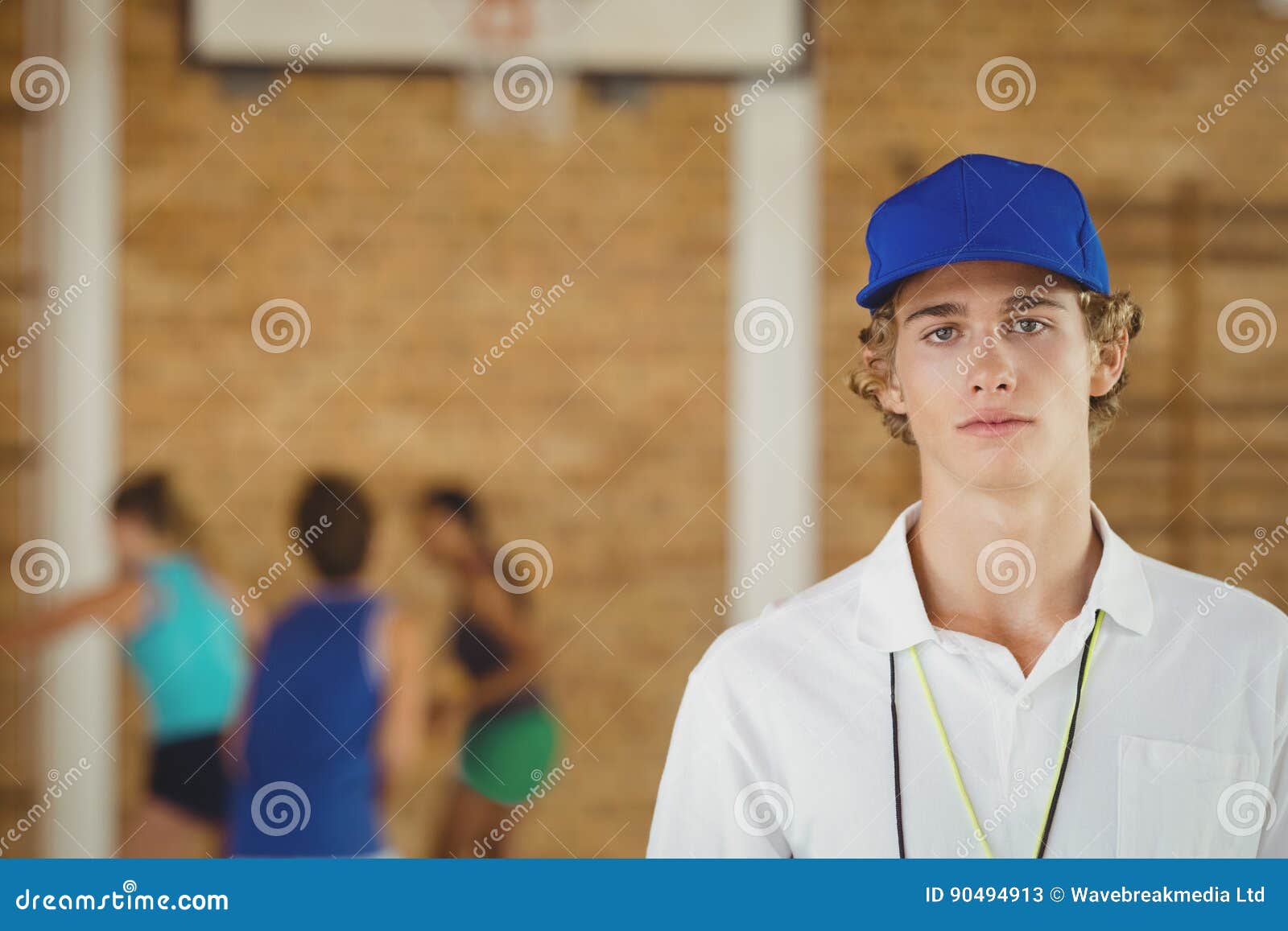 High School Coach Looking at Camera Stock Image - Image of kids ...
