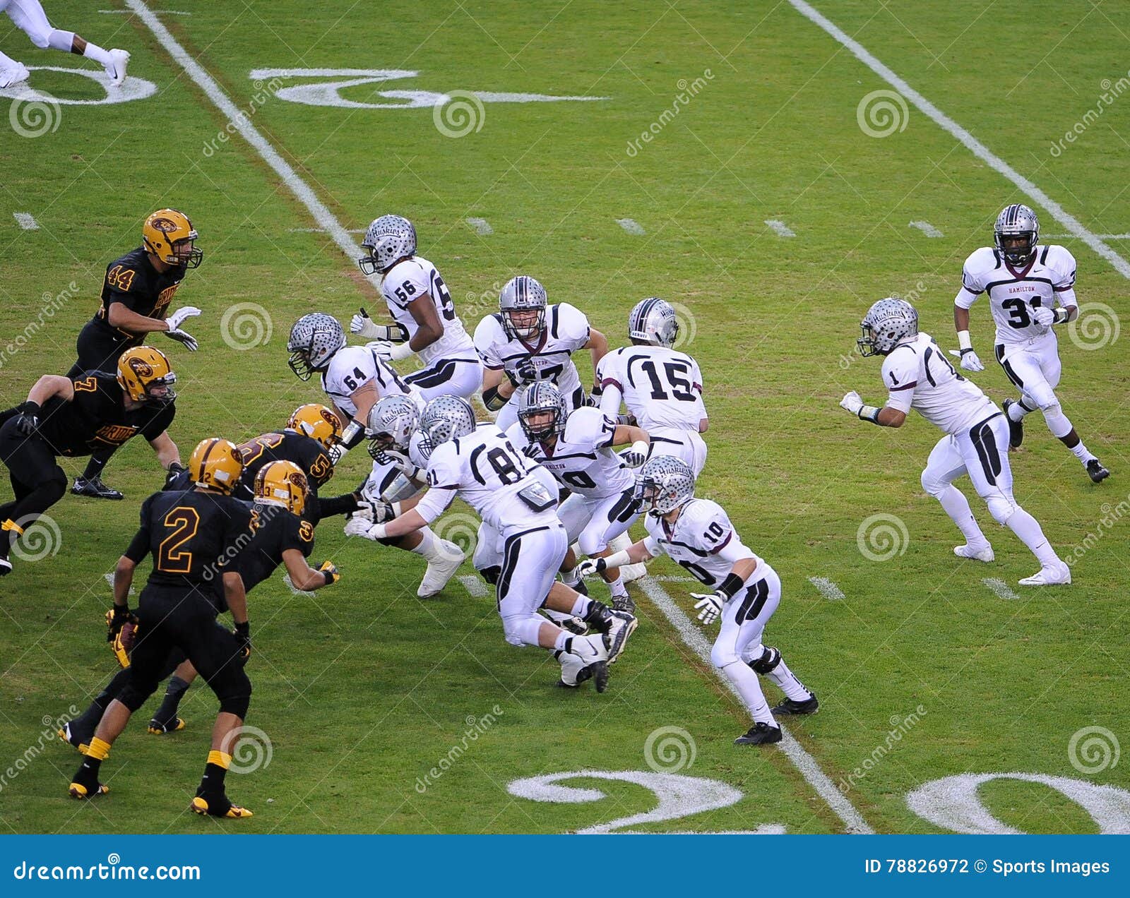 High School Football Game Action Editorial Photography - Image of ...