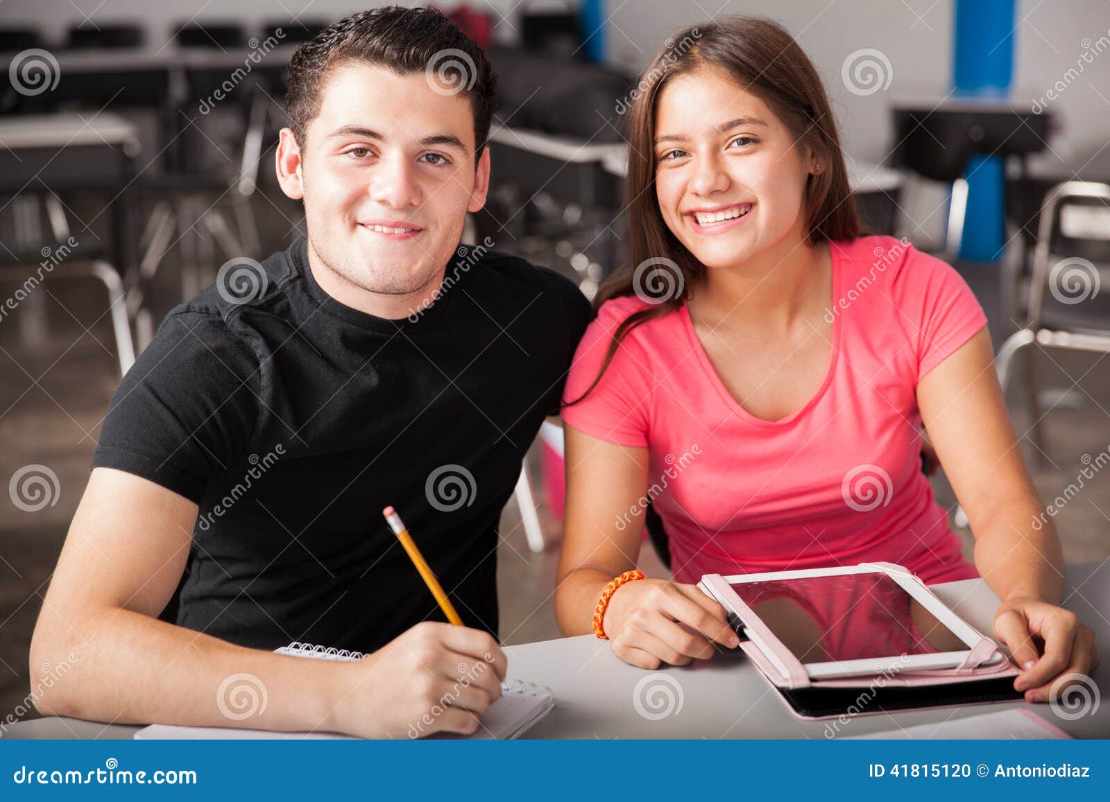 High School Friends in Class Stock Photo - Image of learning, cute ...