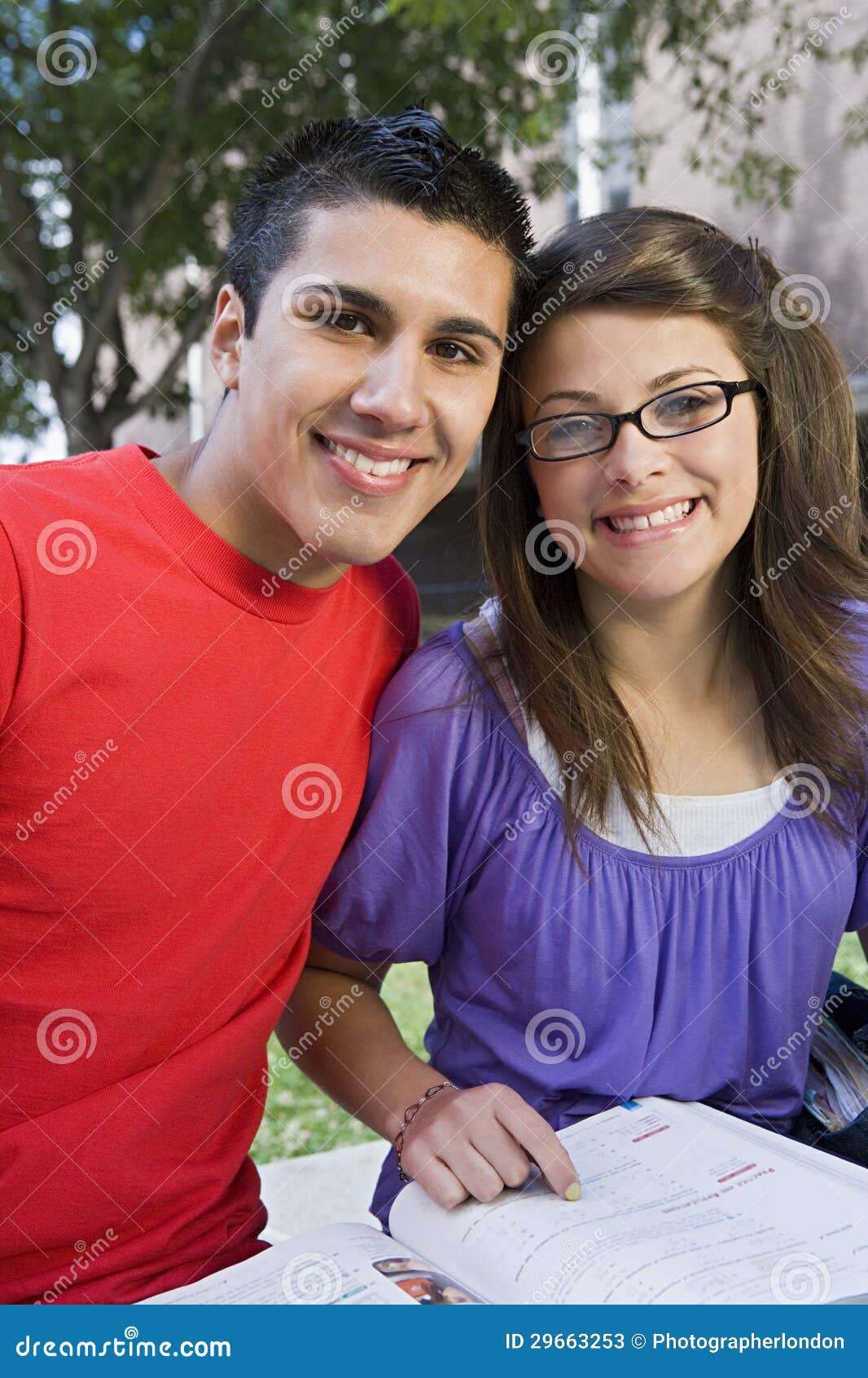 High School Friends Studying Together Stock Image - Image of friendship ...