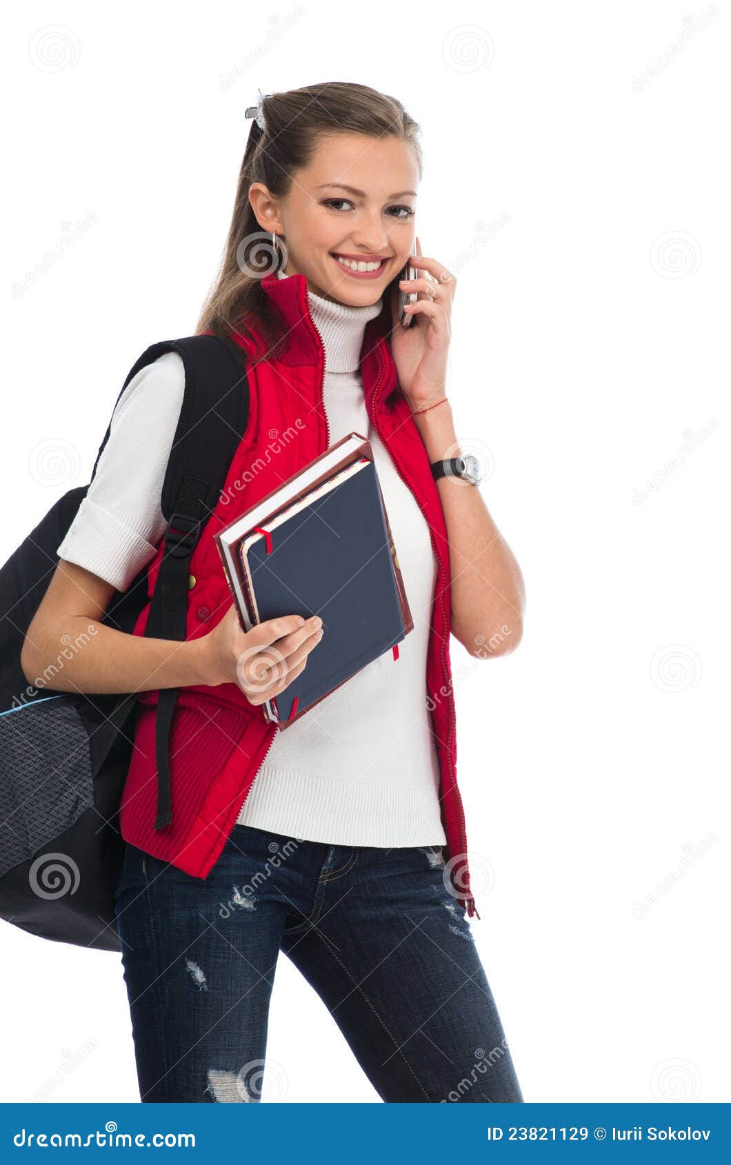 High school girl student stock image. Image of mixed - 23821129