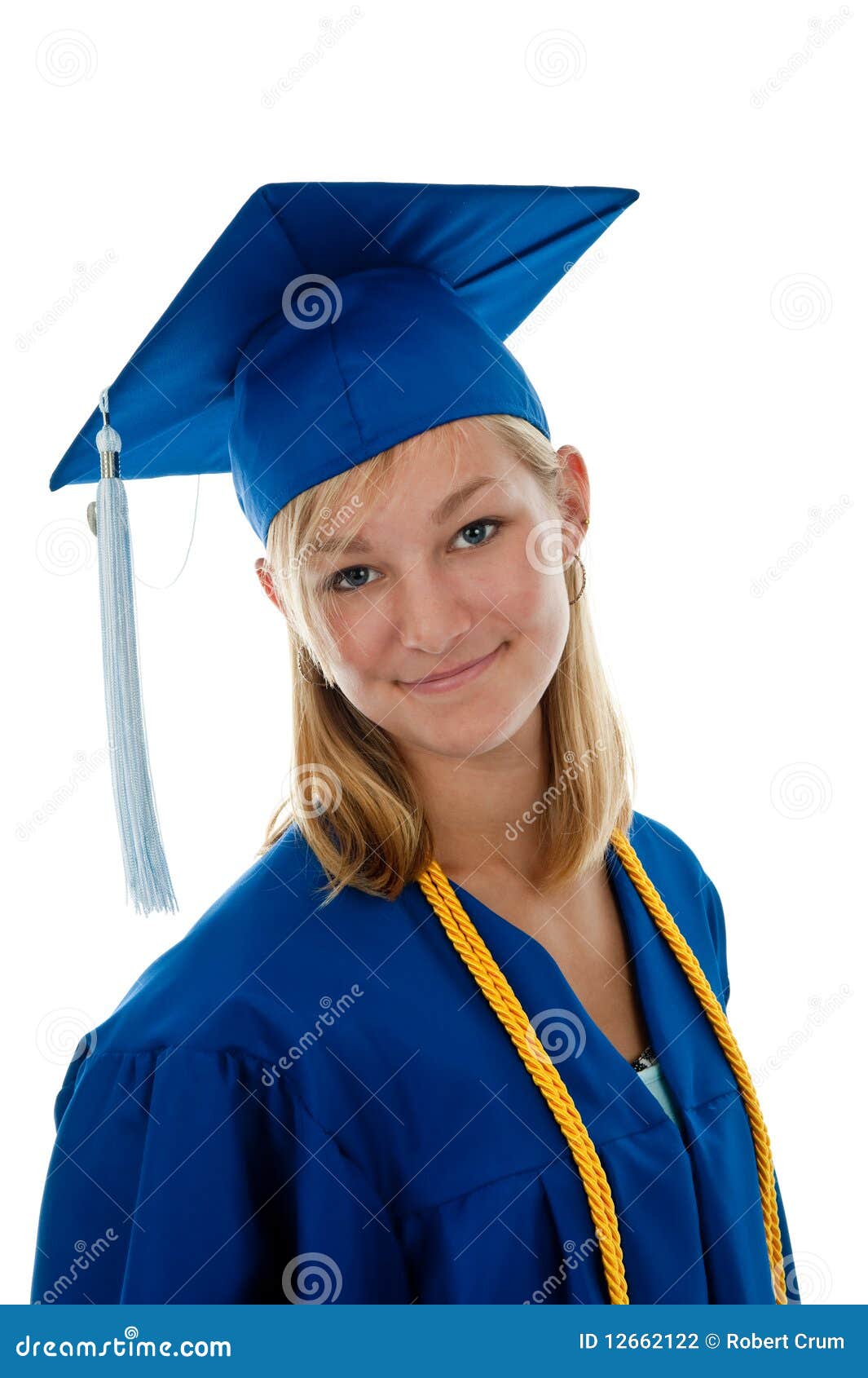 High school graduate stock photo. Image of female, mortar - 12662122