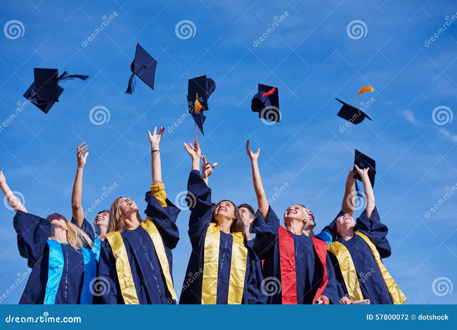 High School Graduates Students Stock Photo - Image of honor ...