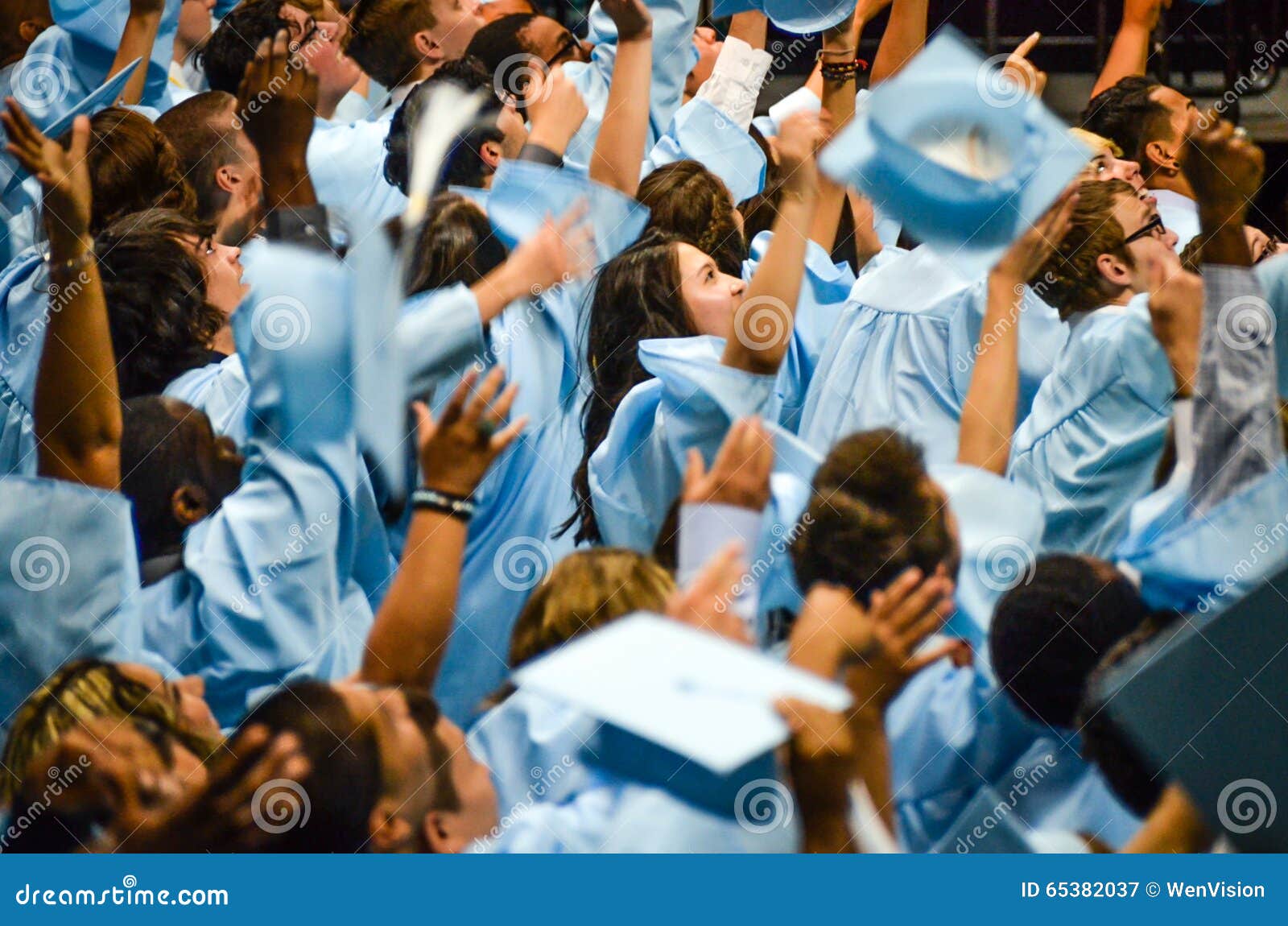 High School Graduation, Ceremony, Young People, Students, USA Editorial ...