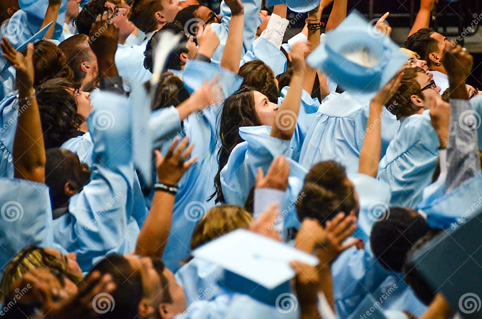 High School Graduation, Ceremony, Young People, Students, USA Editorial ...
