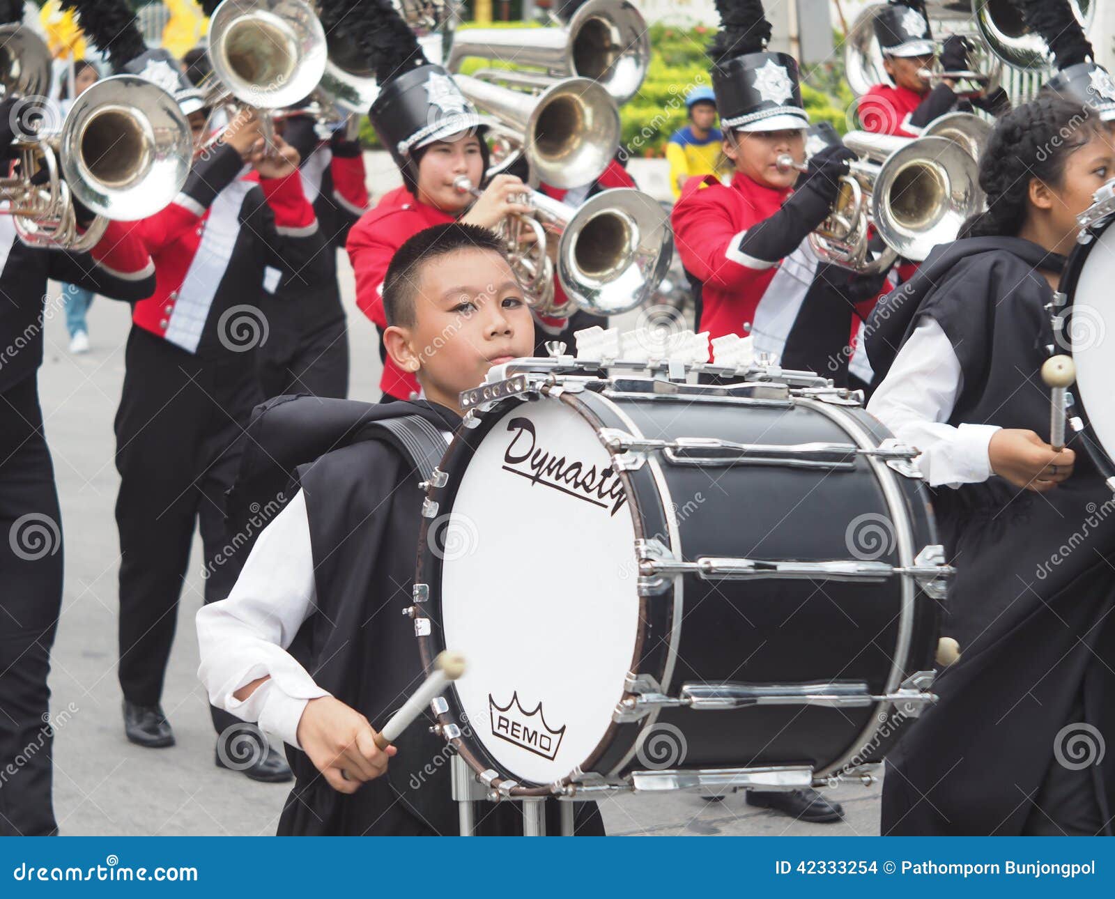 High school marching band editorial stock image. Image of marching ...