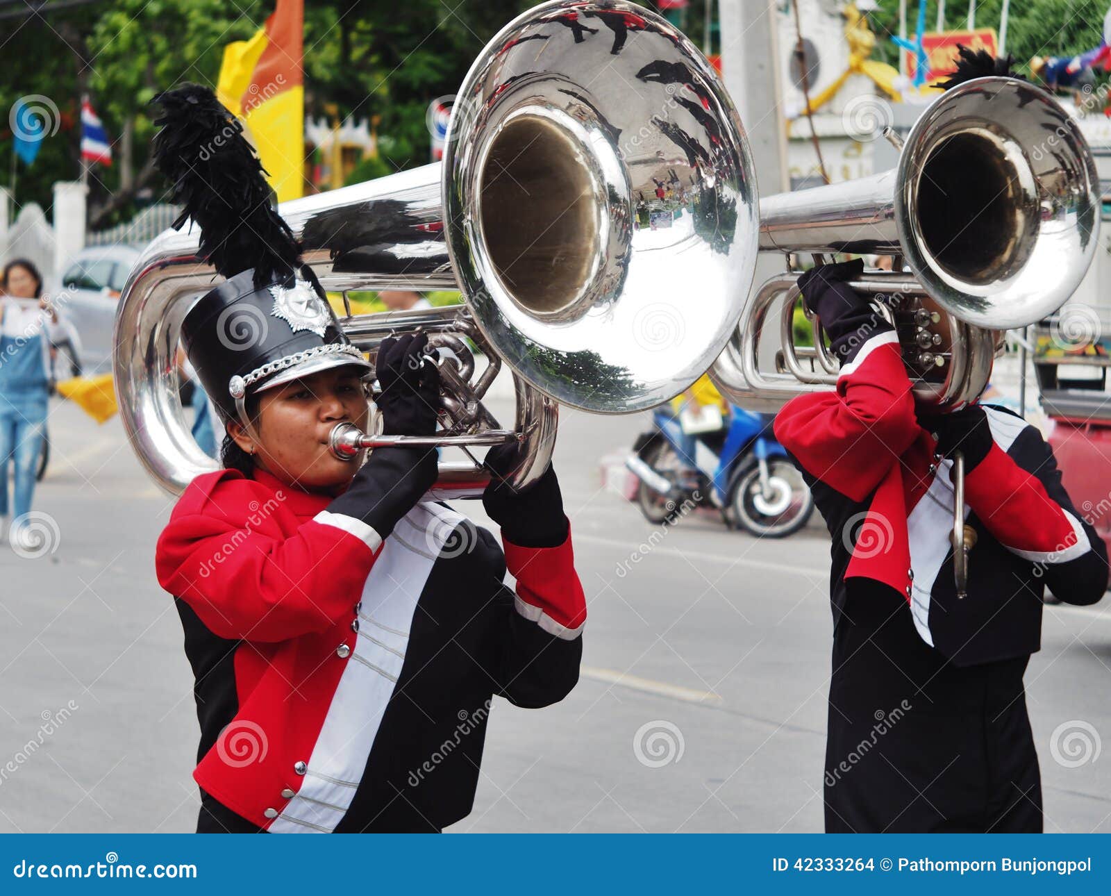 High school marching band editorial stock image. Image of profession ...