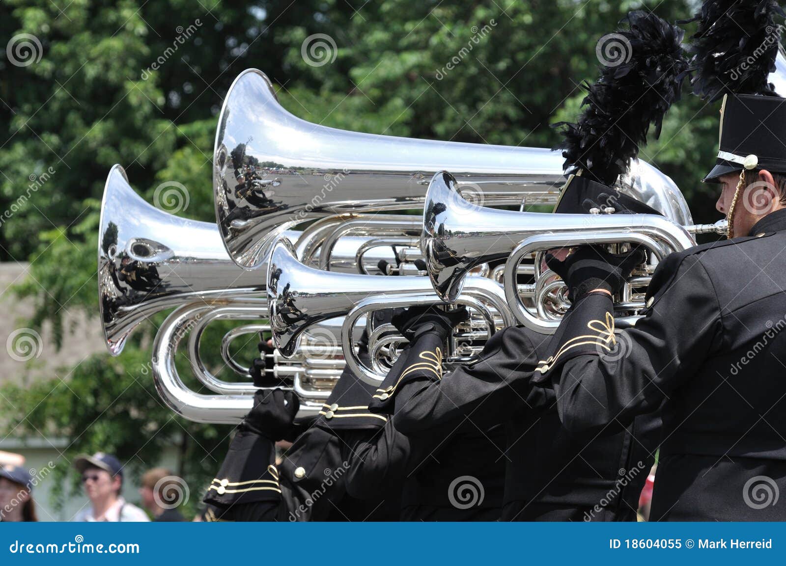 High School Marching Band Performing in Parade Editorial Image - Image ...